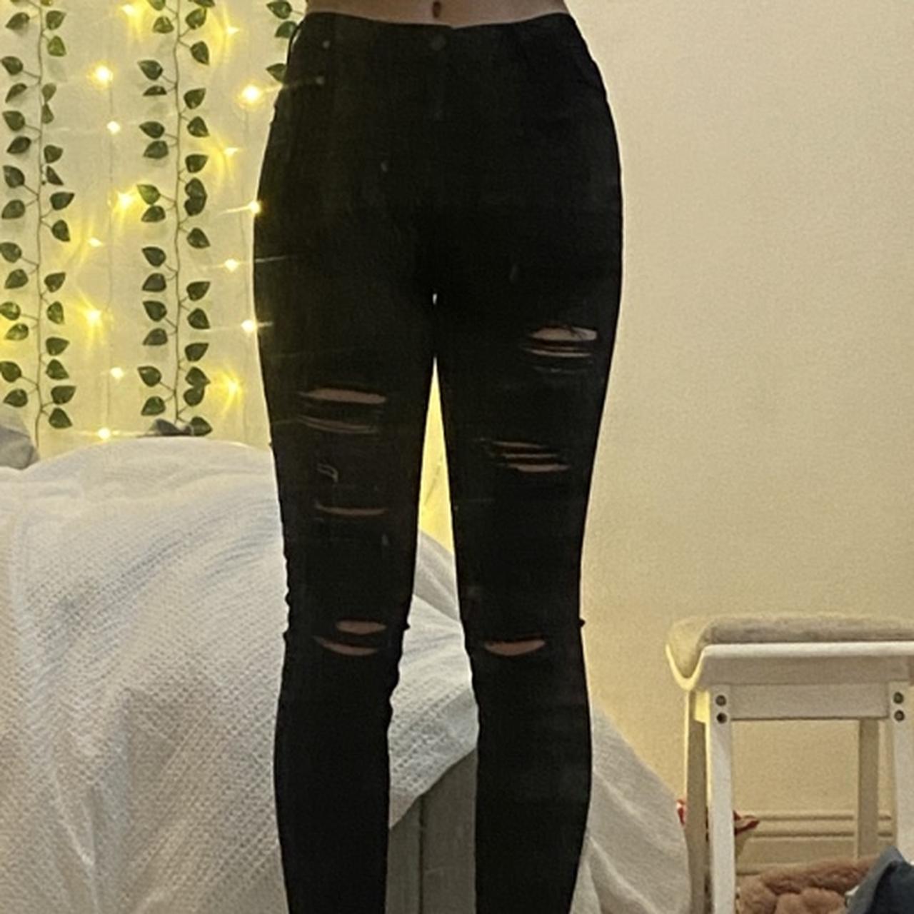 Pacsun black skinny jeans super comfortable and cute... - Depop