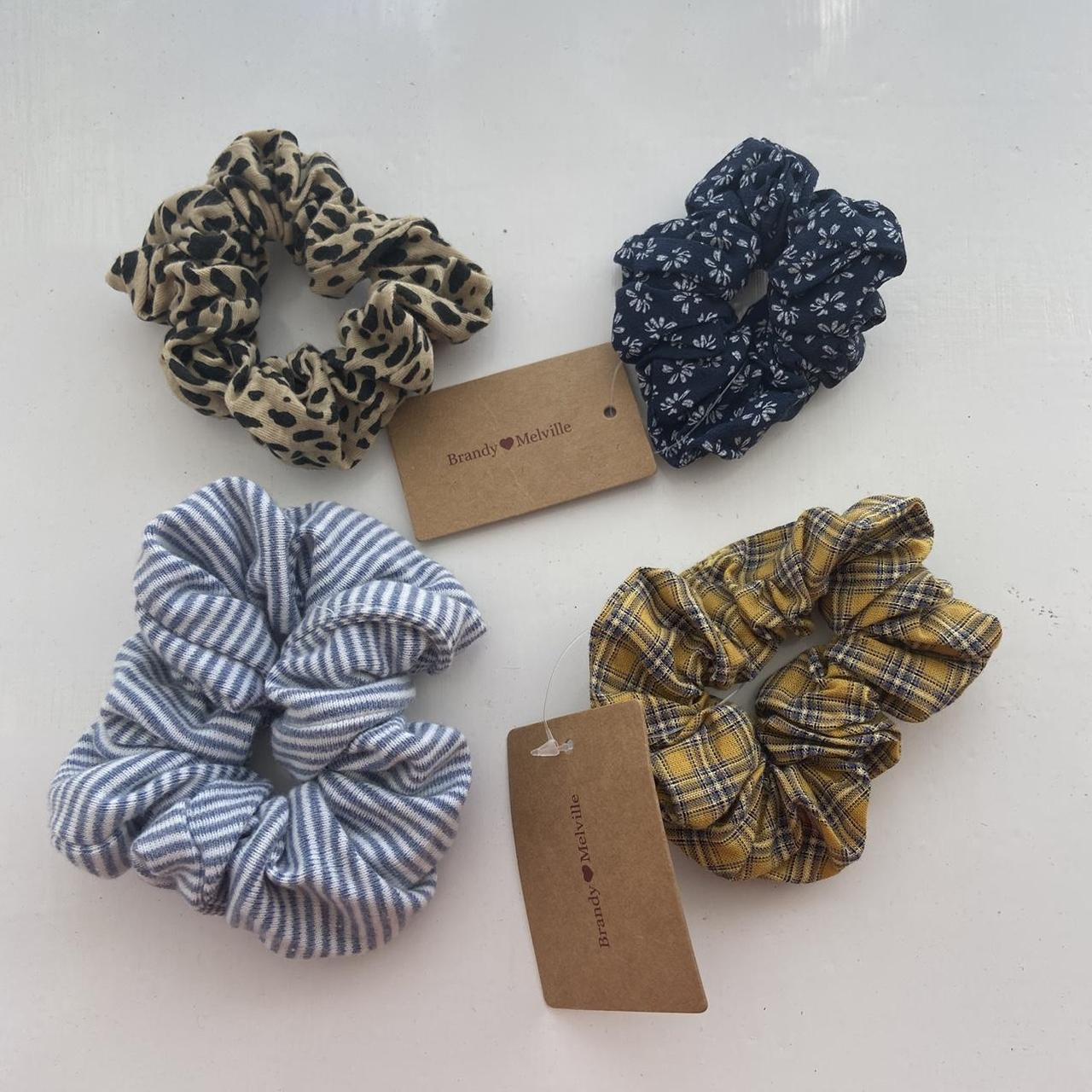 BLUE STRIPY SOLD Brandy Melville scrunchies Brand... - Depop