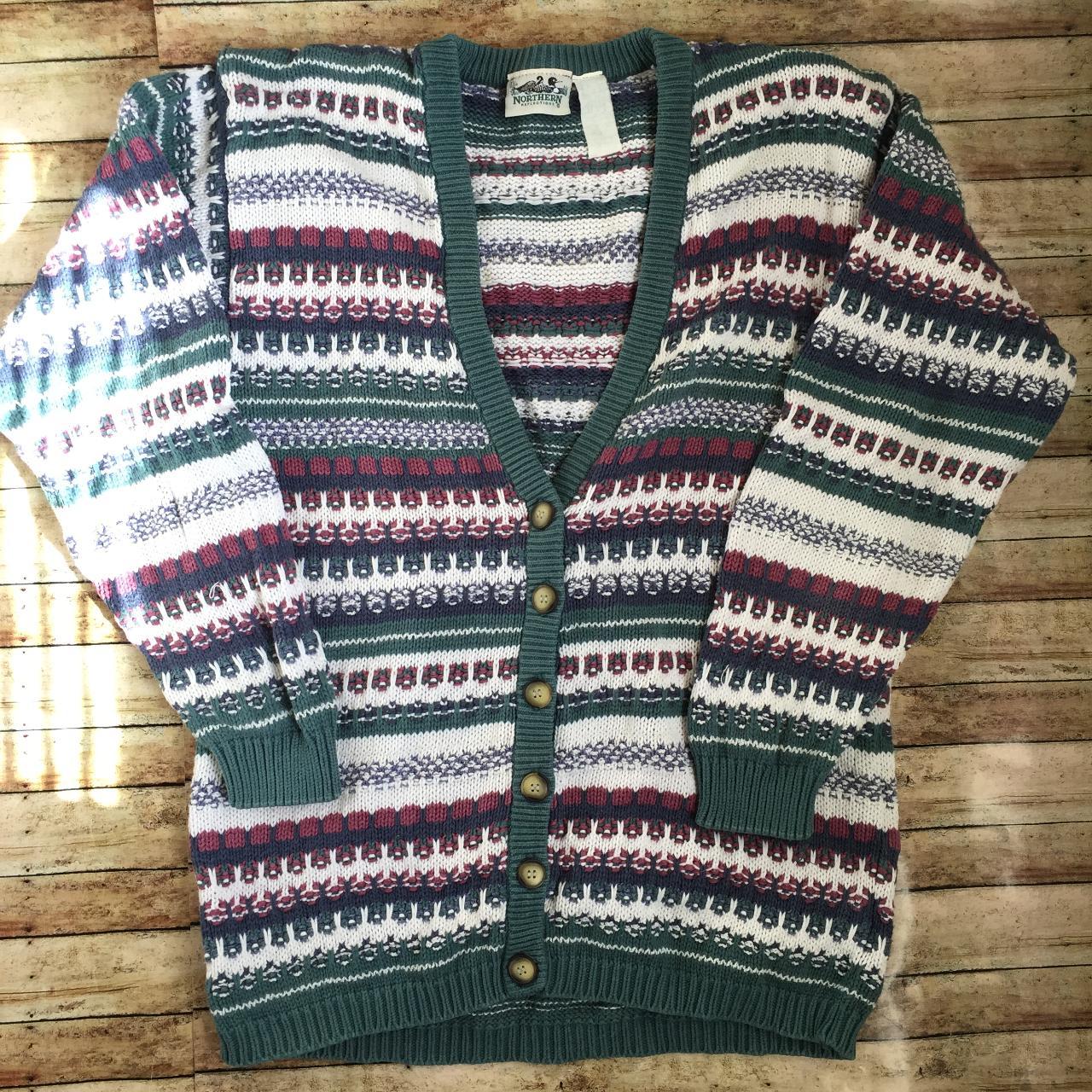 Northern Reflections Women's Green Cardigan | Depop