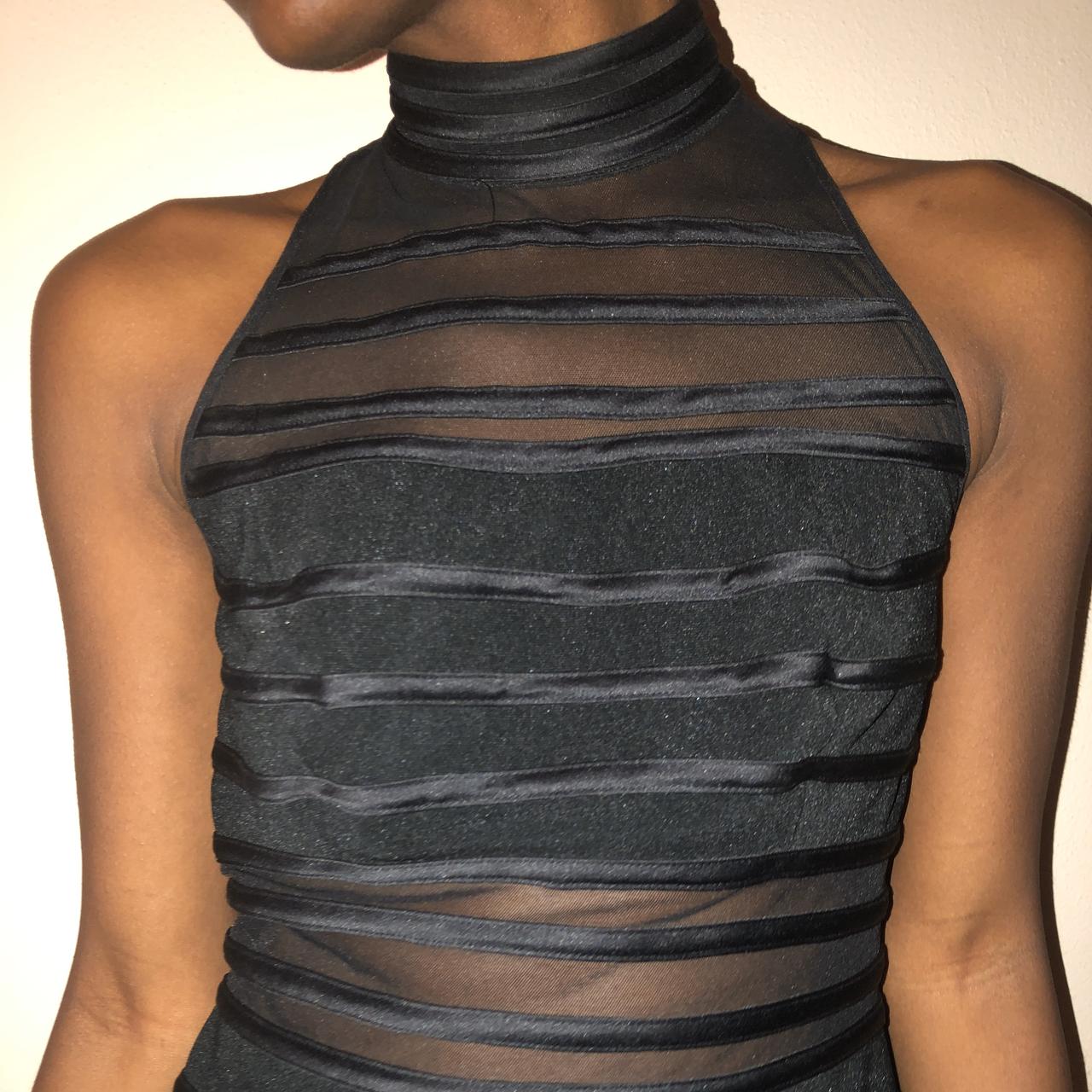 2 piece outfit mesh black🦅 - Depop