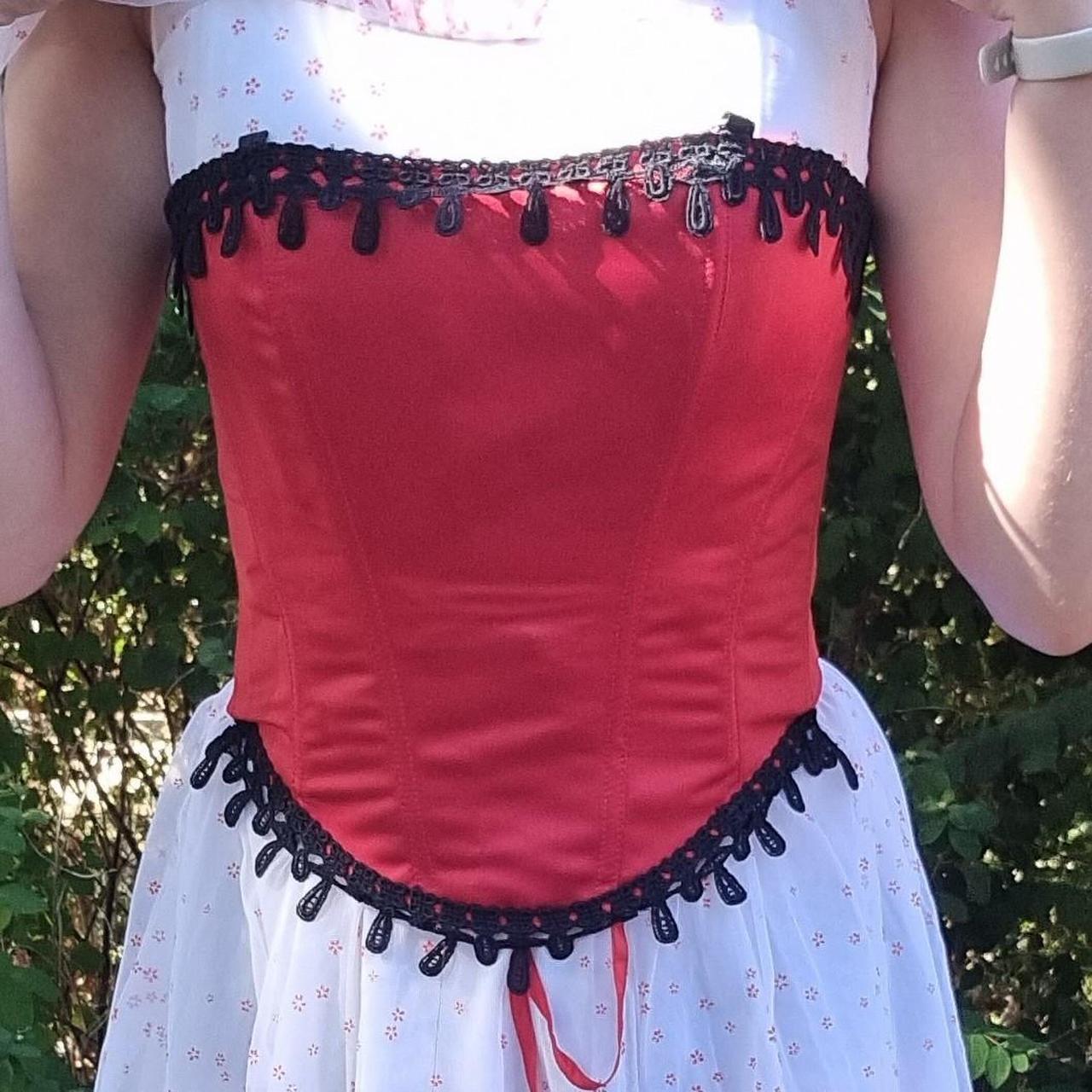New Red Corset Brand new blood red bustier corset... - Depop