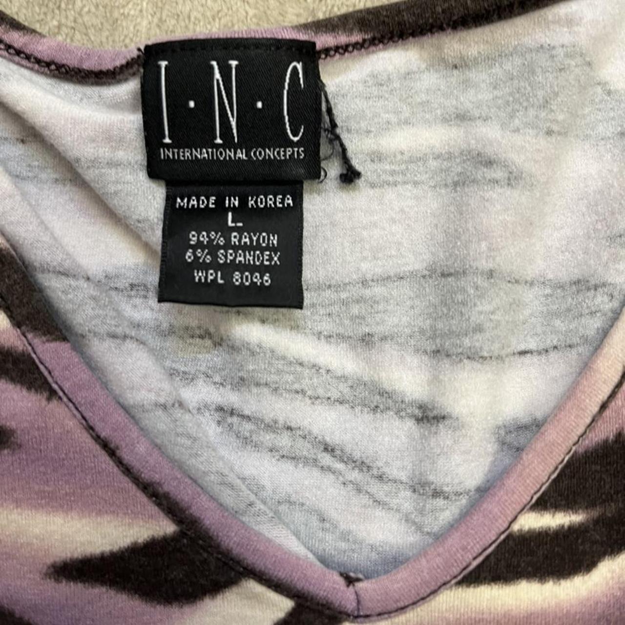 90s pink tiger print v neck