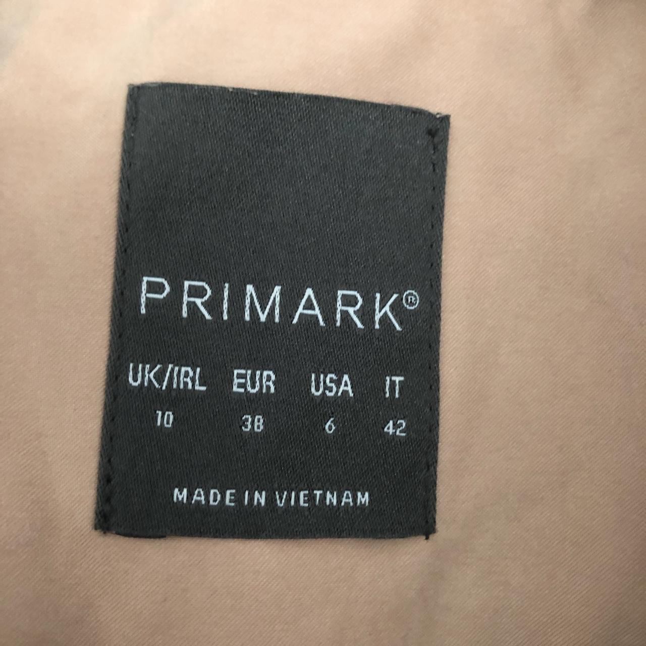 Primark suede material trench coat UK size 10 Worn... - Depop