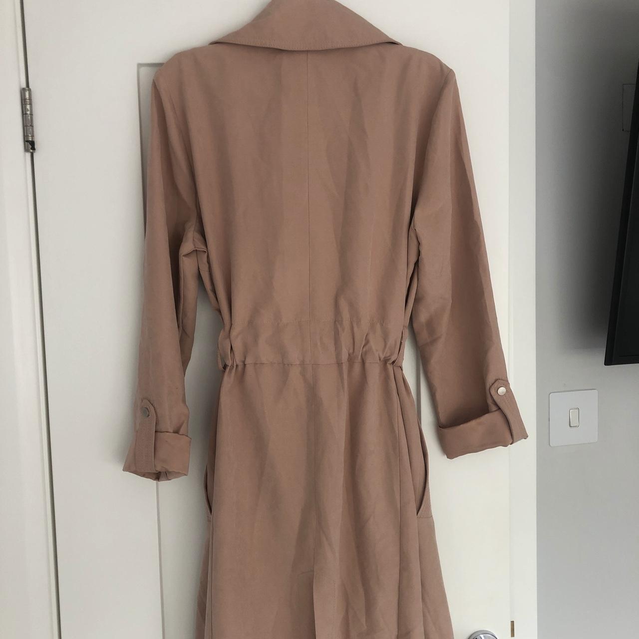 Primark suede material trench coat UK size 10 Worn... - Depop