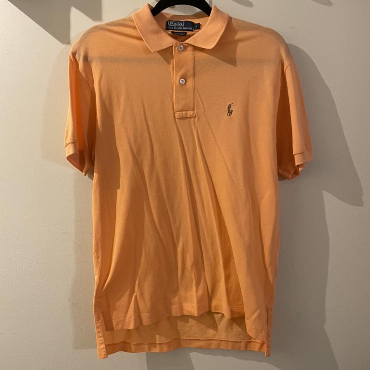 Polo Ralph Lauren Orange Polo Shirt Men... - Depop