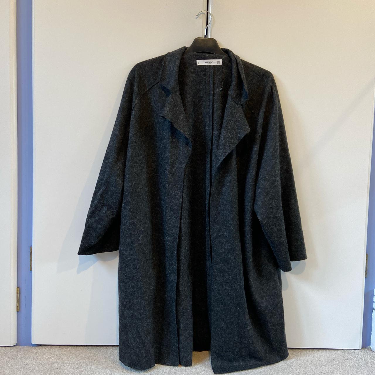 Grey Mango jacket in a size S. Light material... - Depop