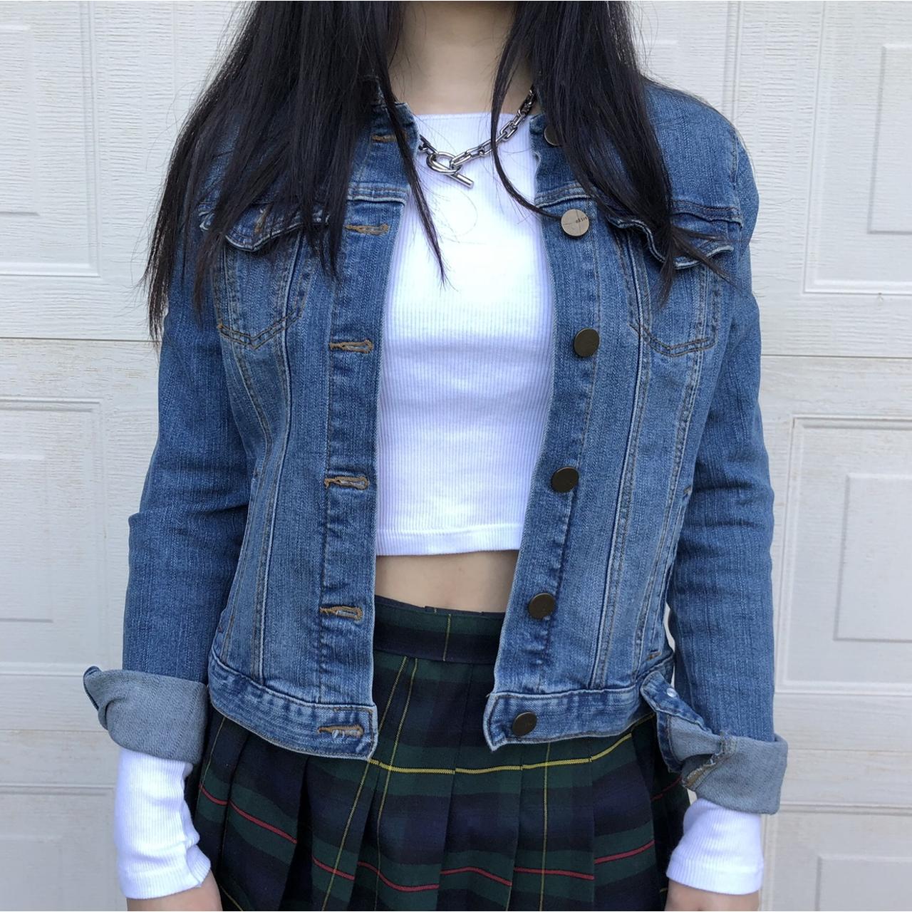 Oasis Women's Blue Jacket | Depop