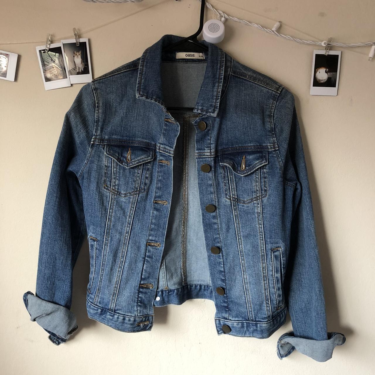 Oasis Women's Blue Jacket | Depop
