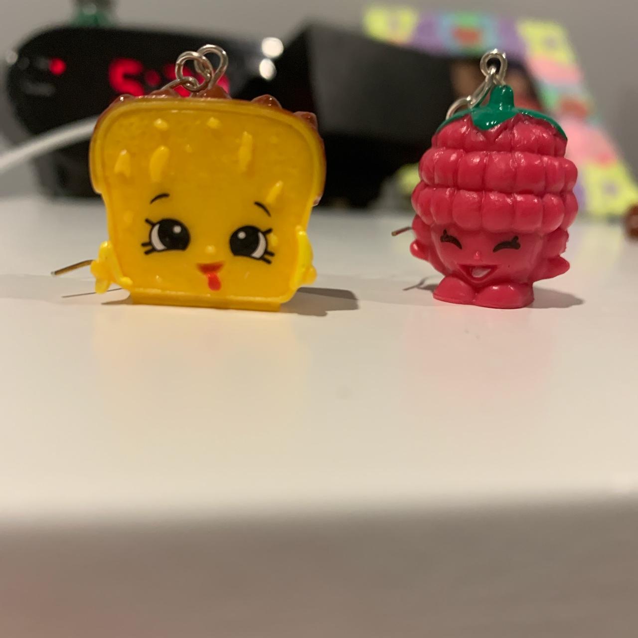 french toast and raspberry shopkins earrings!! you... - Depop