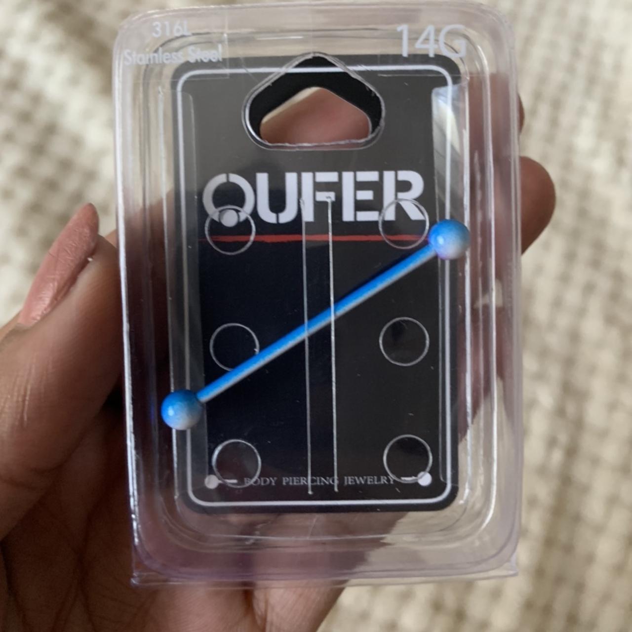 Oufer body jewelry size 16 gauge industrial... - Depop