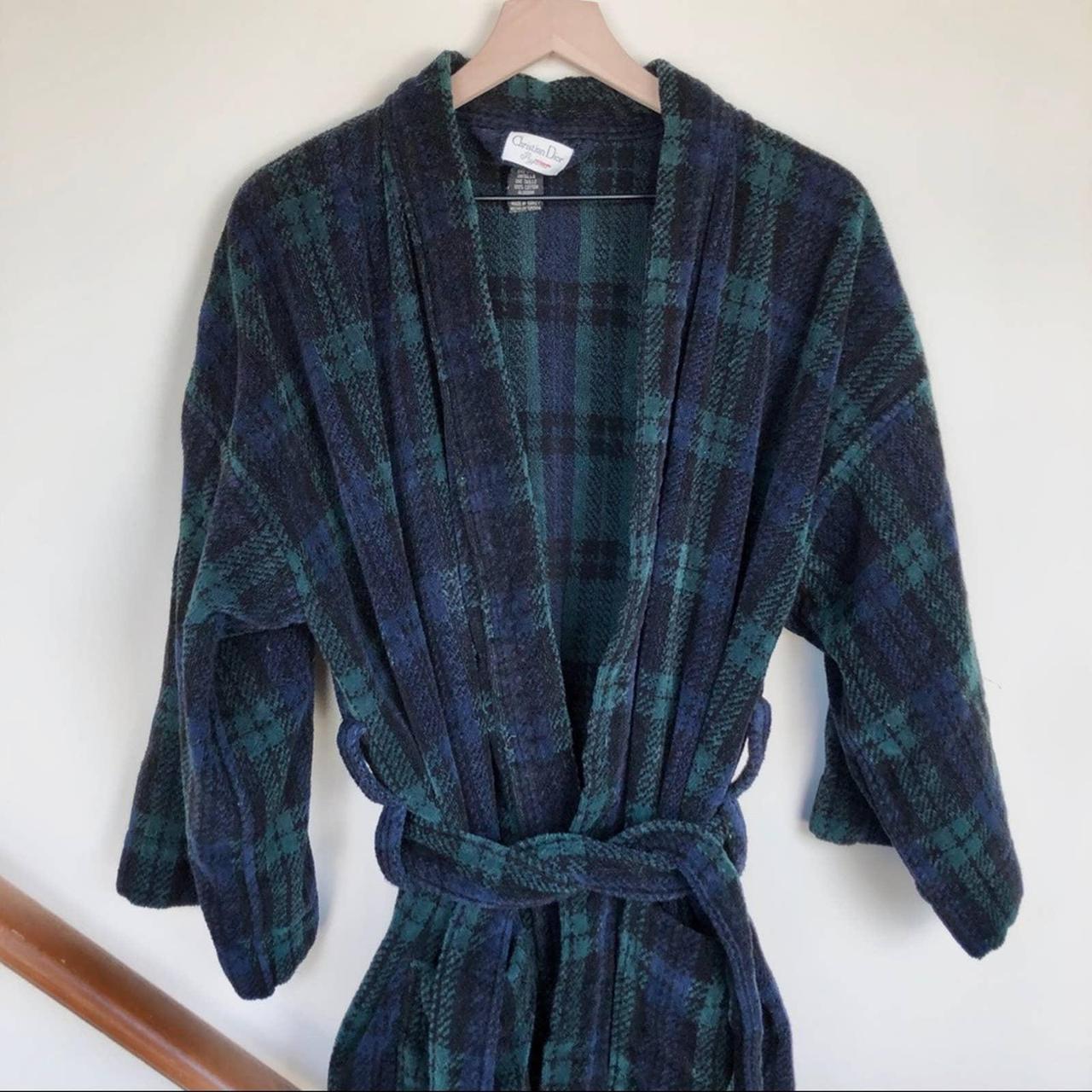 Christian Dior Pyjama vintage long robe with wide... | Depop