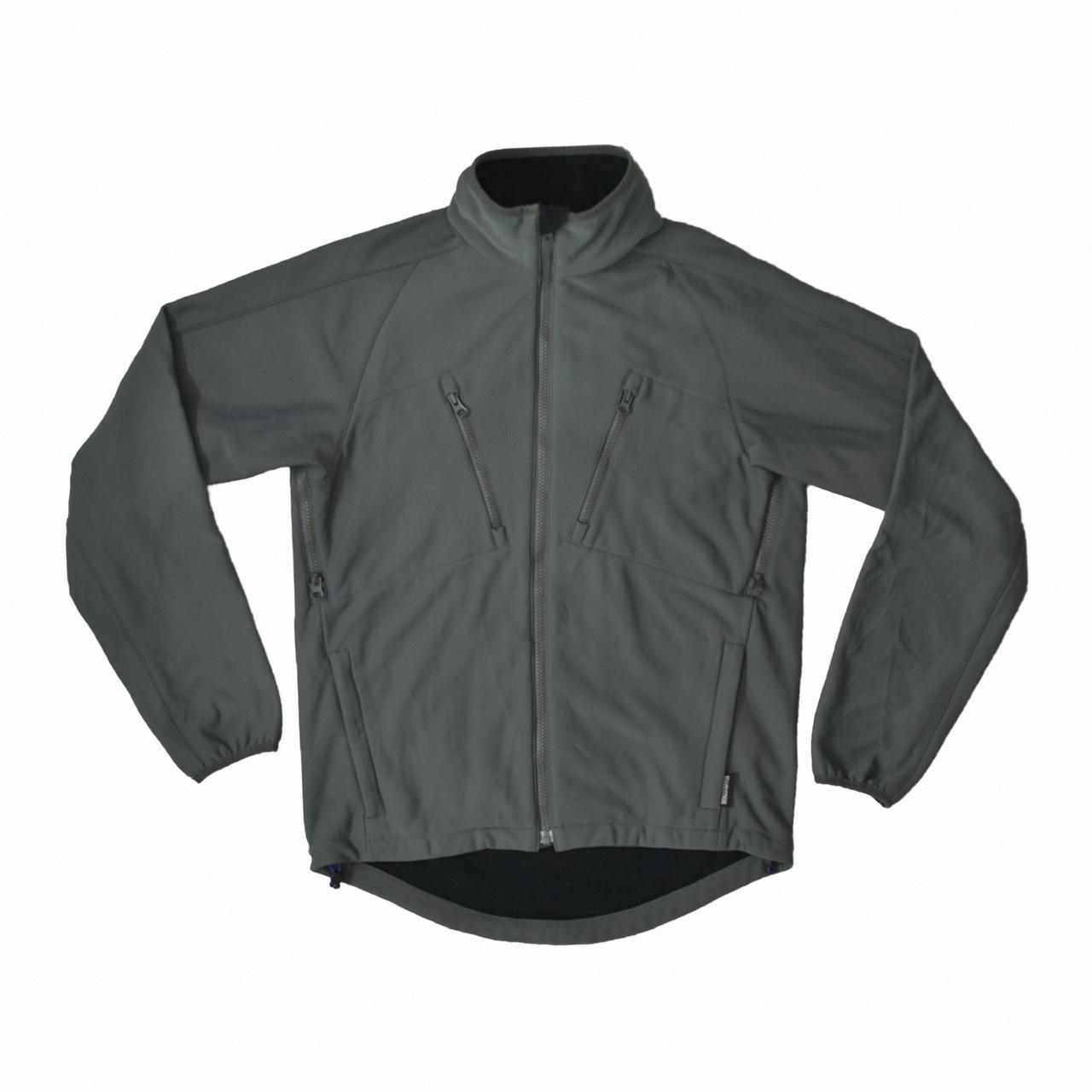 Vintage Puma Technical Fleece Lined Jacket in Dark... - Depop