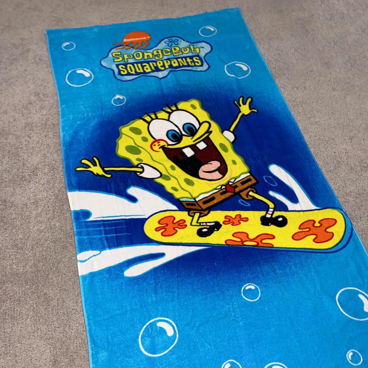 VINTAGE Y2K SPONGEBOB SQUAREPANTS SURFER CARTOON... - Depop