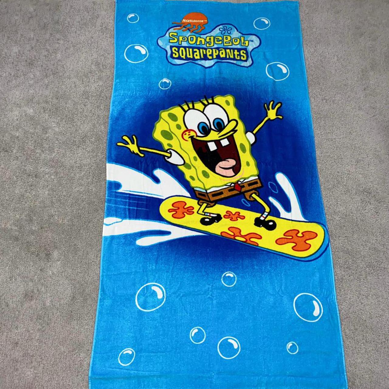 VINTAGE Y2K SPONGEBOB SQUAREPANTS SURFER CARTOON... - Depop