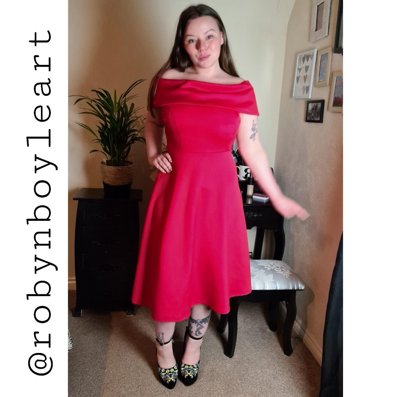 Boohoo Women's Red Dress | Depop