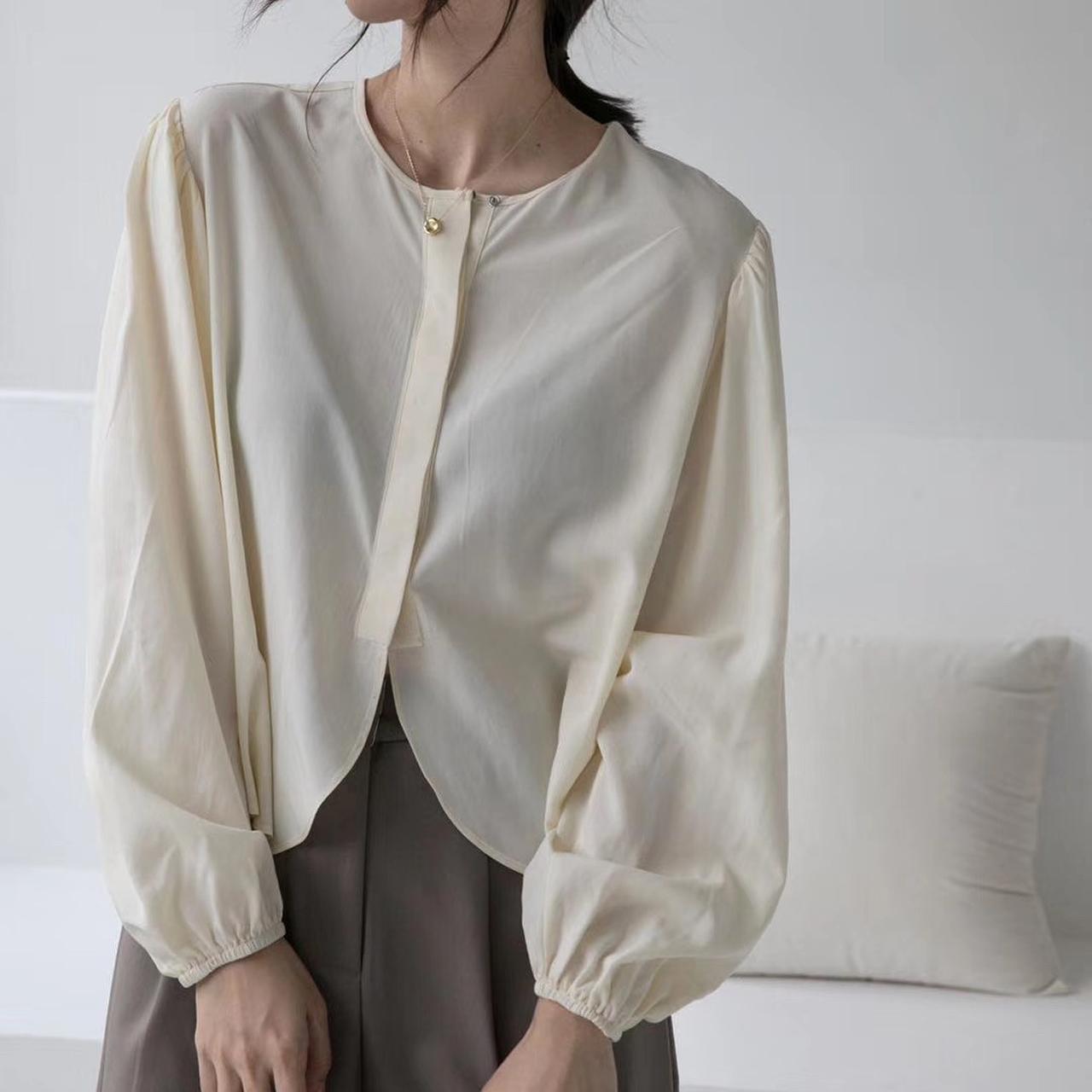 launch a series of new spring/summer polyester blouse - Depop