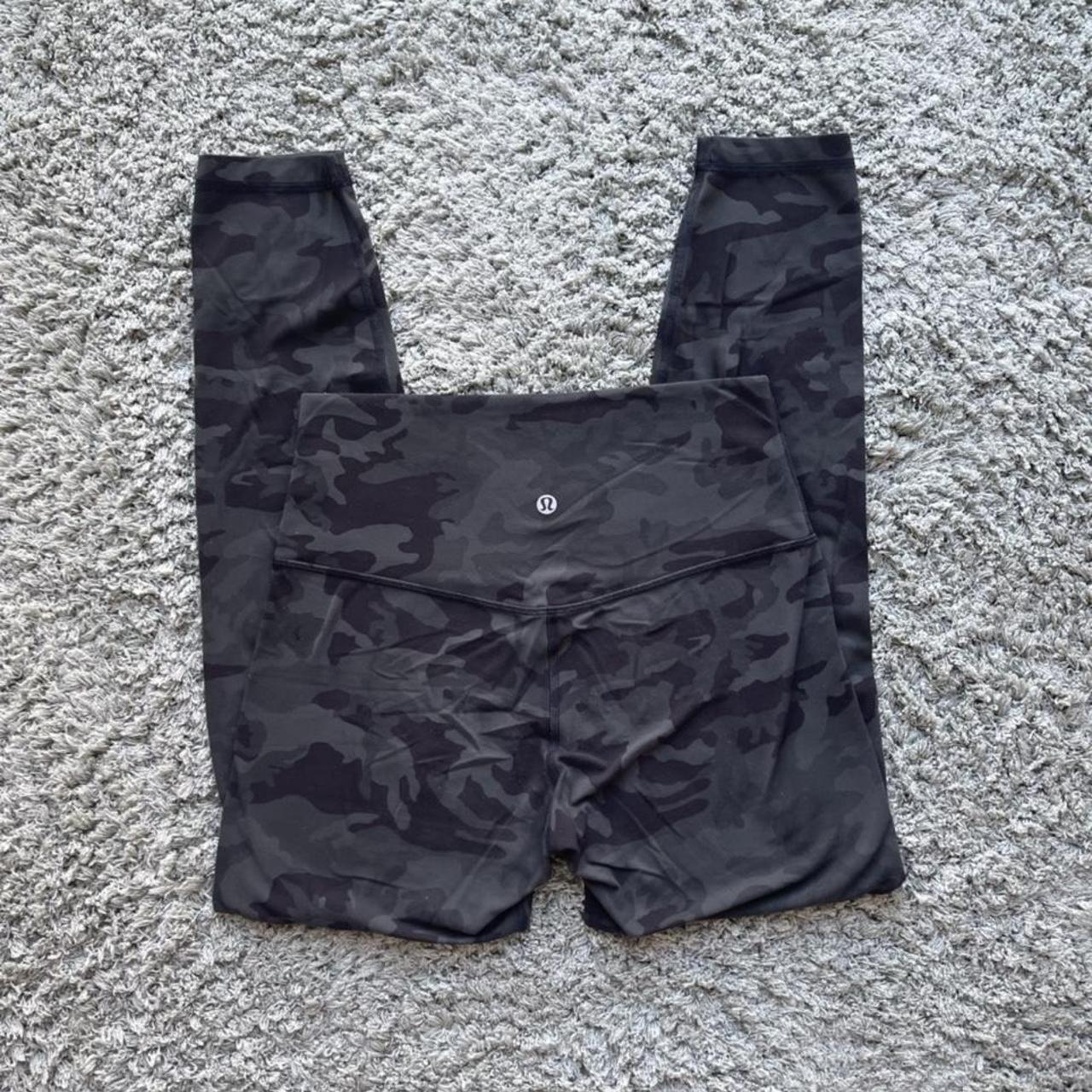 Lululemon align leggings 25” Green olive camo... - Depop