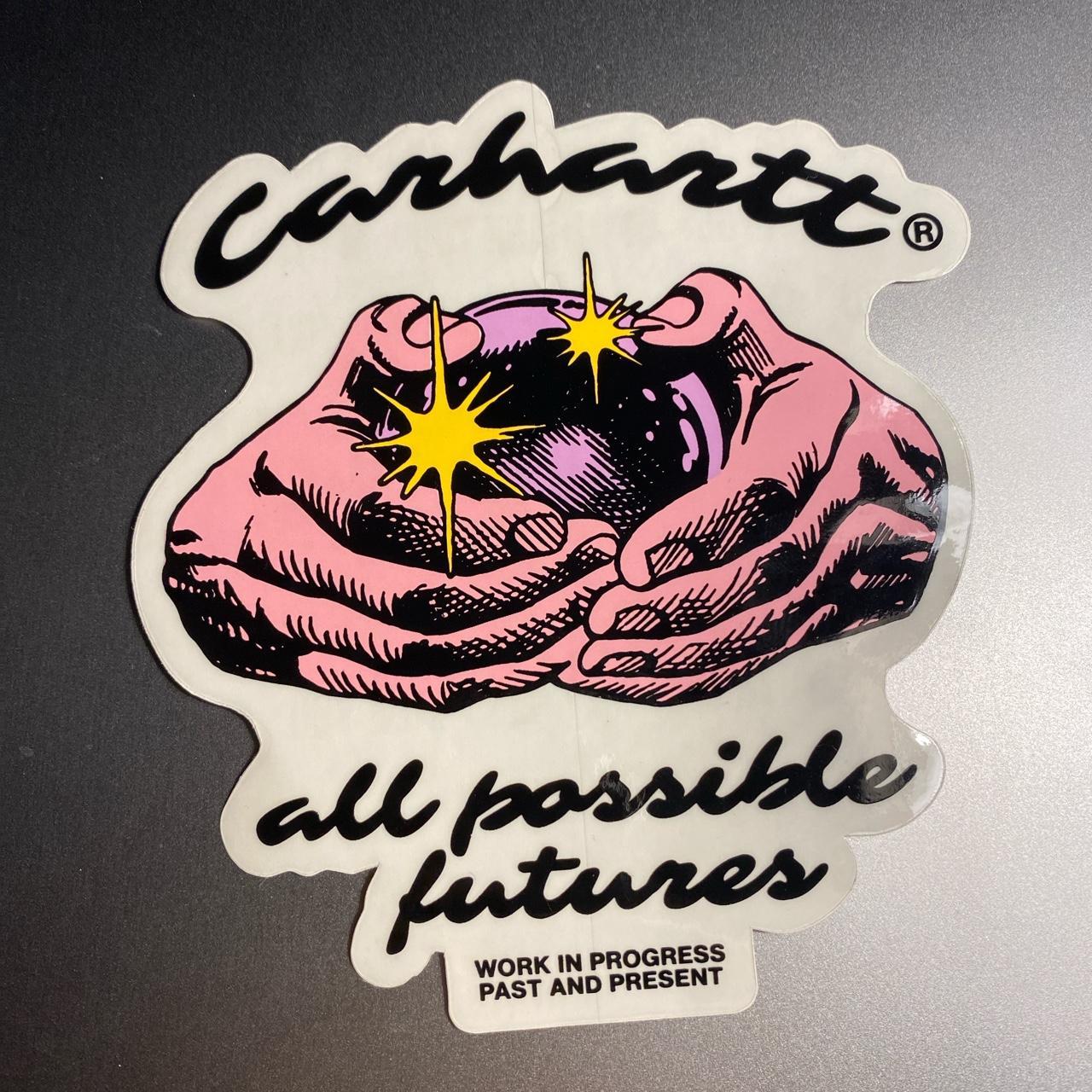 Carhaart WIP Sticker - Depop