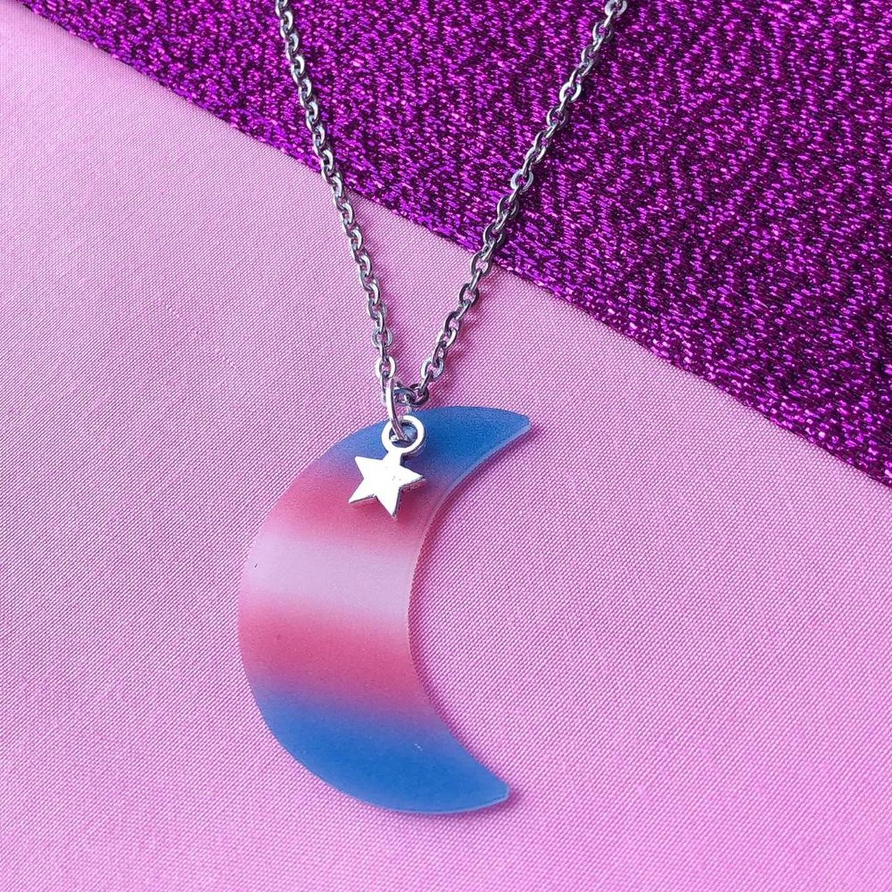 Transgender flag necklace | Trans pride necklace |... - Depop