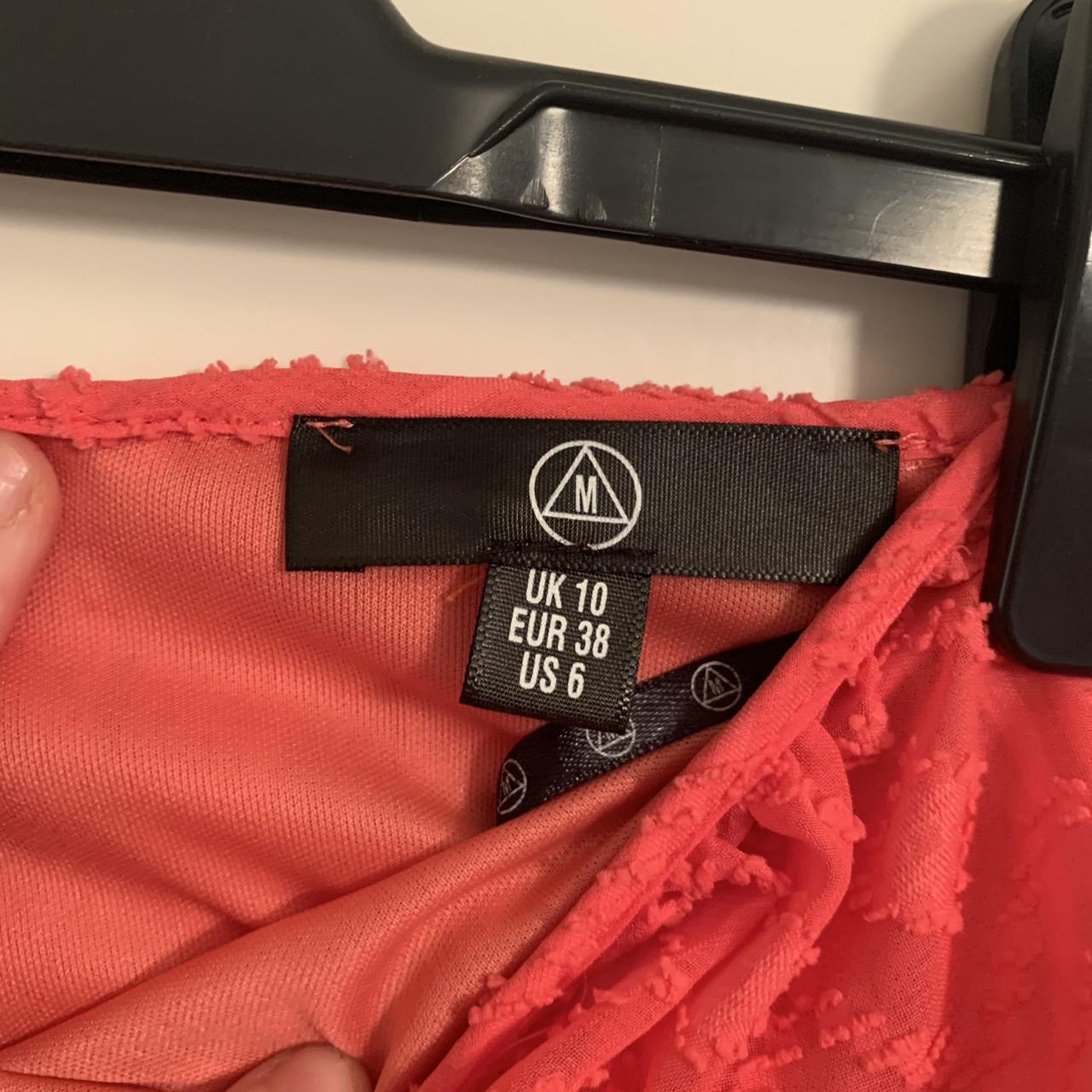 Missguided Size 10 Skort Coral Red Skirt... - Depop