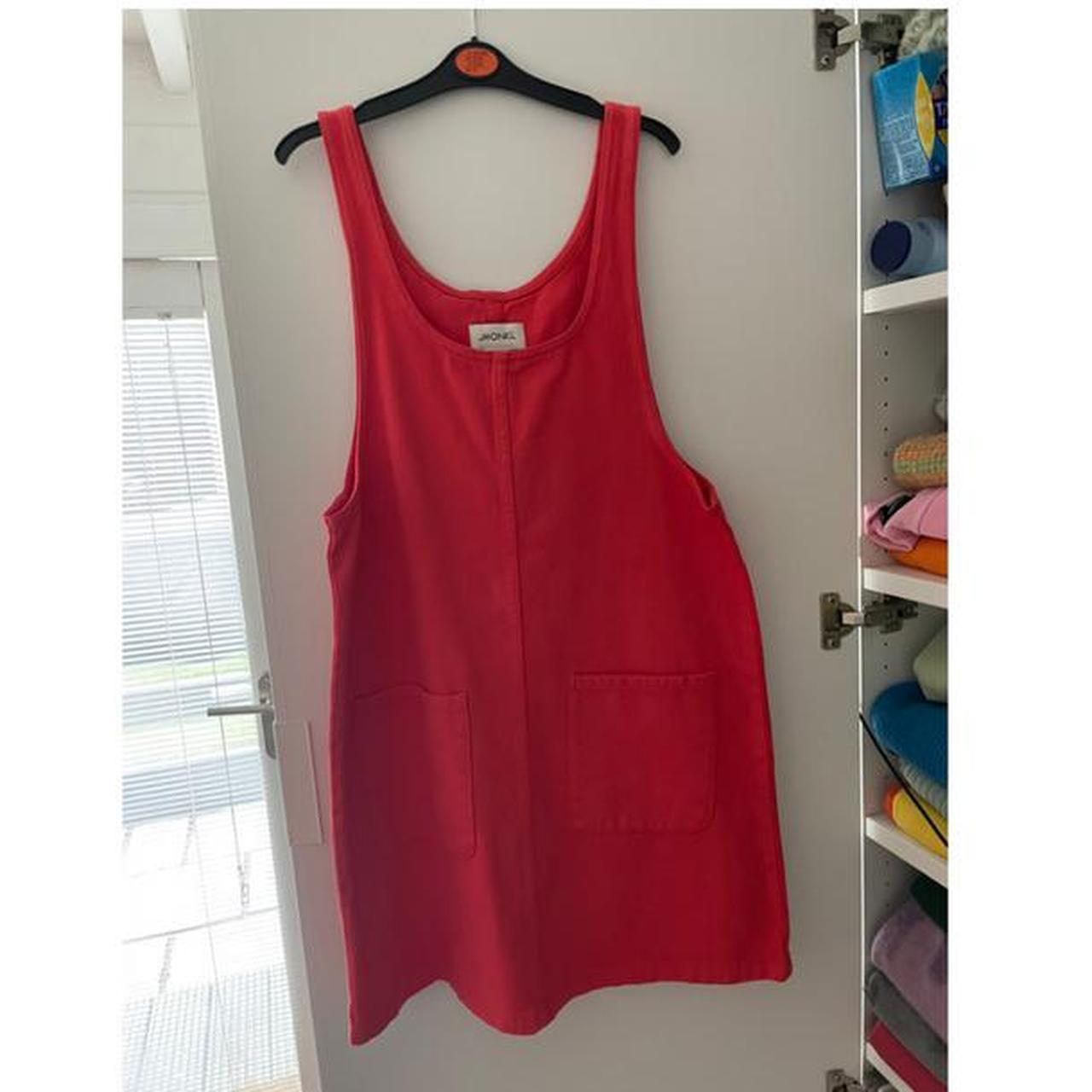 Monki Women's Red Dress | Depop