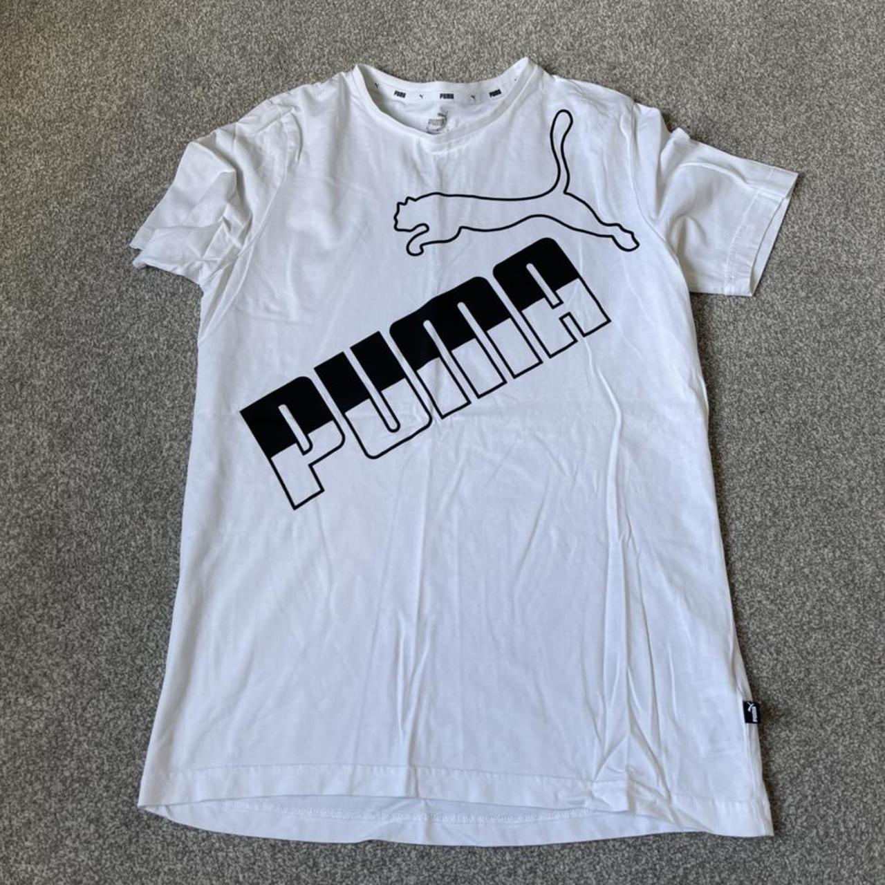 #puma #white top - Depop