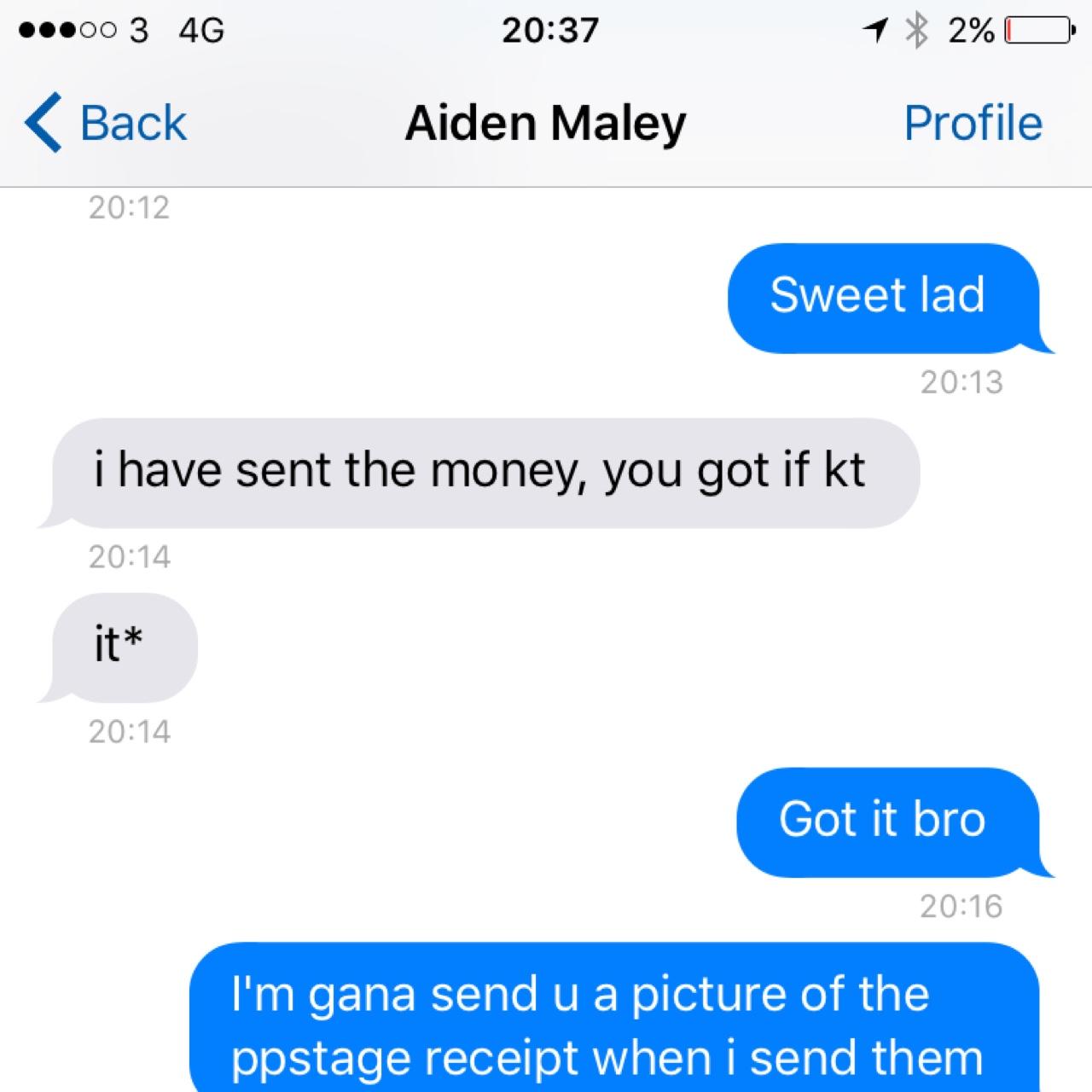 Shoutout my guy aiden sorting him out with a fresh... - Depop