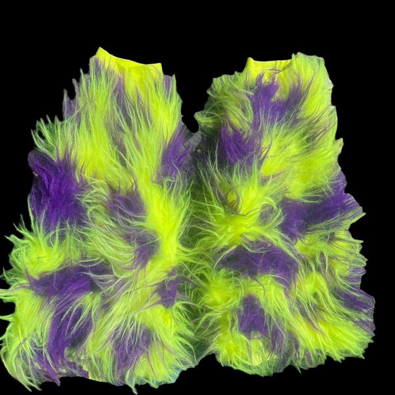 Neon Rave Fluffies - Depop