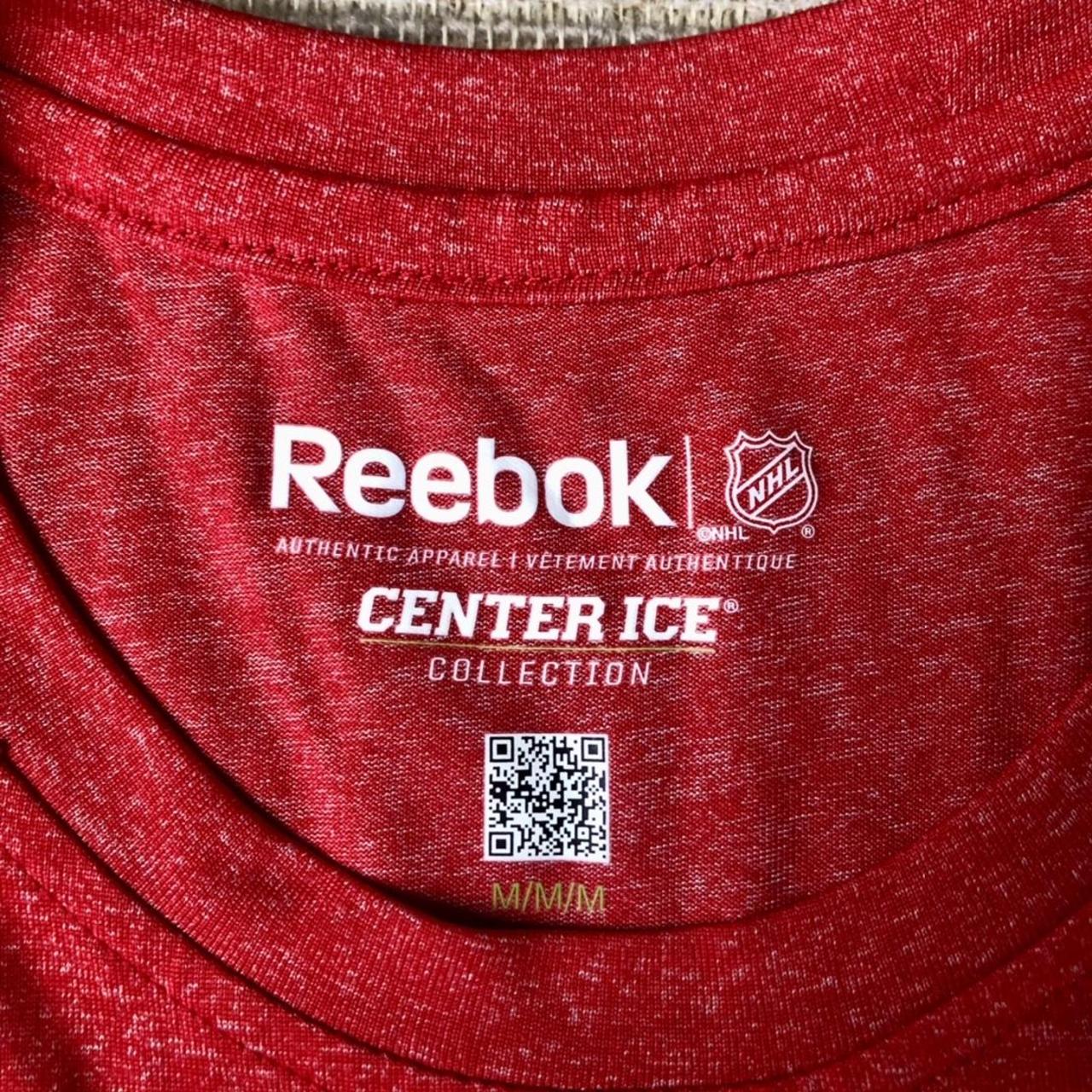 •blackhawks hockey reebok jersey• dri-fit... - Depop