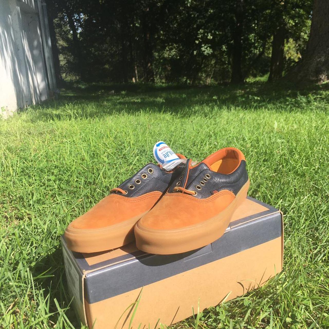 Vans California collection. Navy blue leather and... - Depop