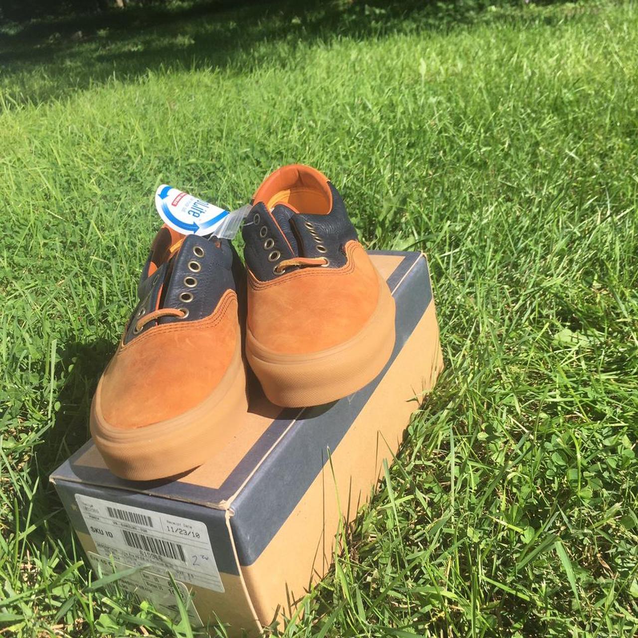 Vans California collection. Navy blue leather and... - Depop