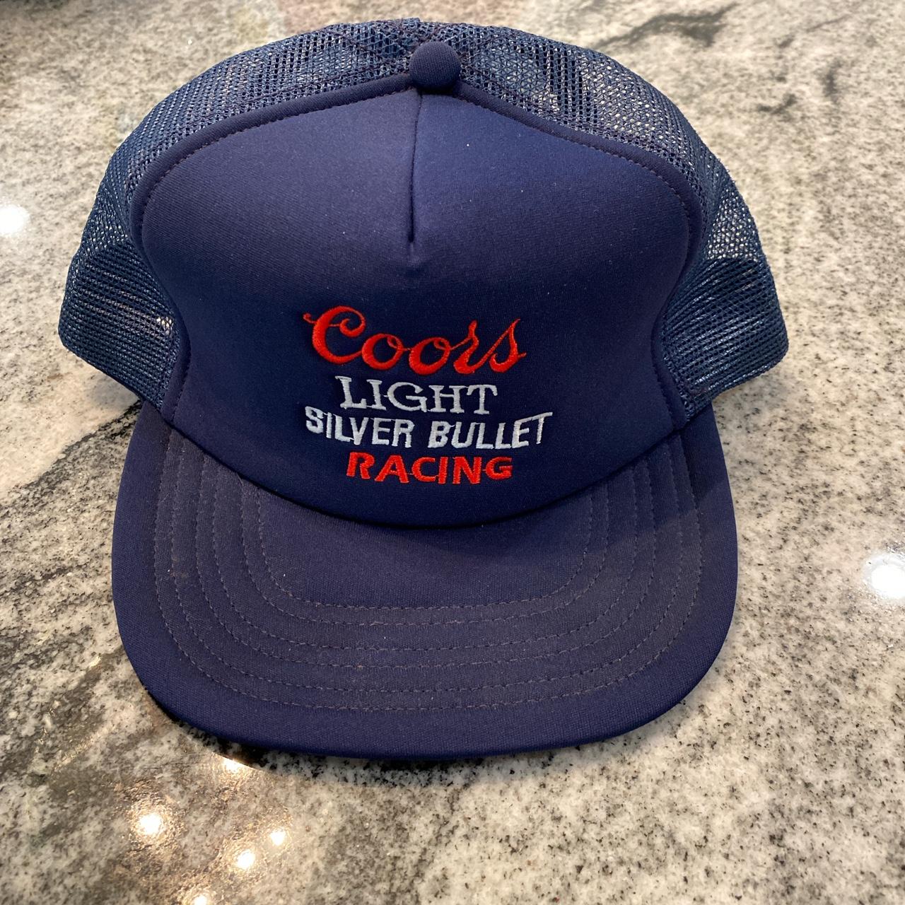 VTG Coors Light Silver Buller Racing Trucker... | Depop