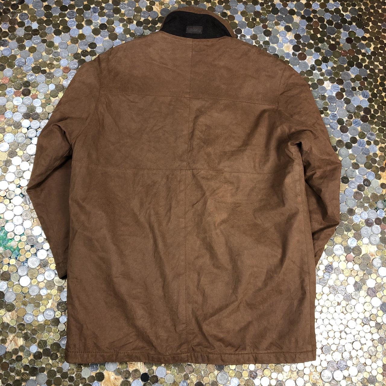 Bugatti Vintage leather jacket Size L Lenght: 83... - Depop