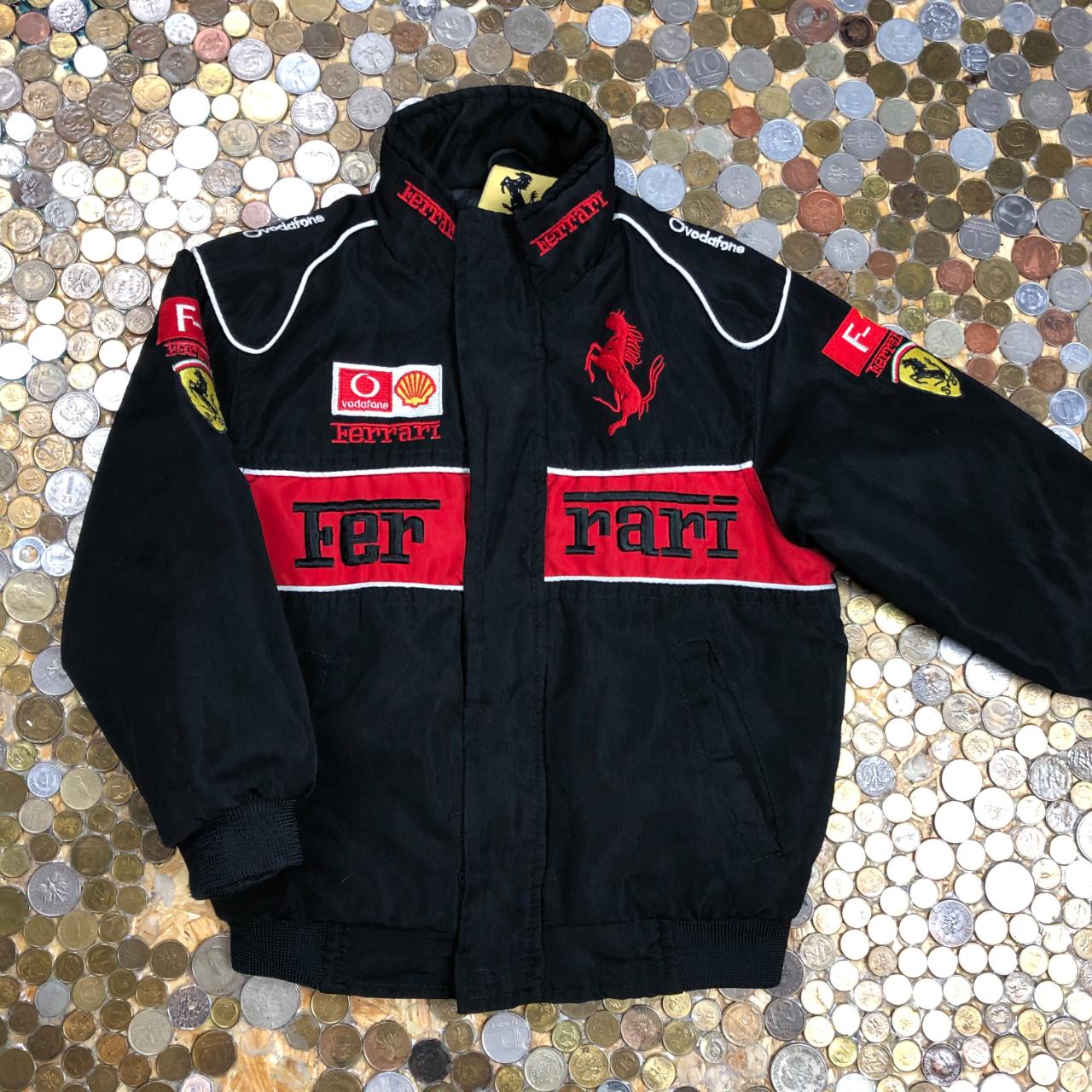 BABY FERRARI JACKET SIZE 22 LENGHT - 41 CM. PIT... - Depop