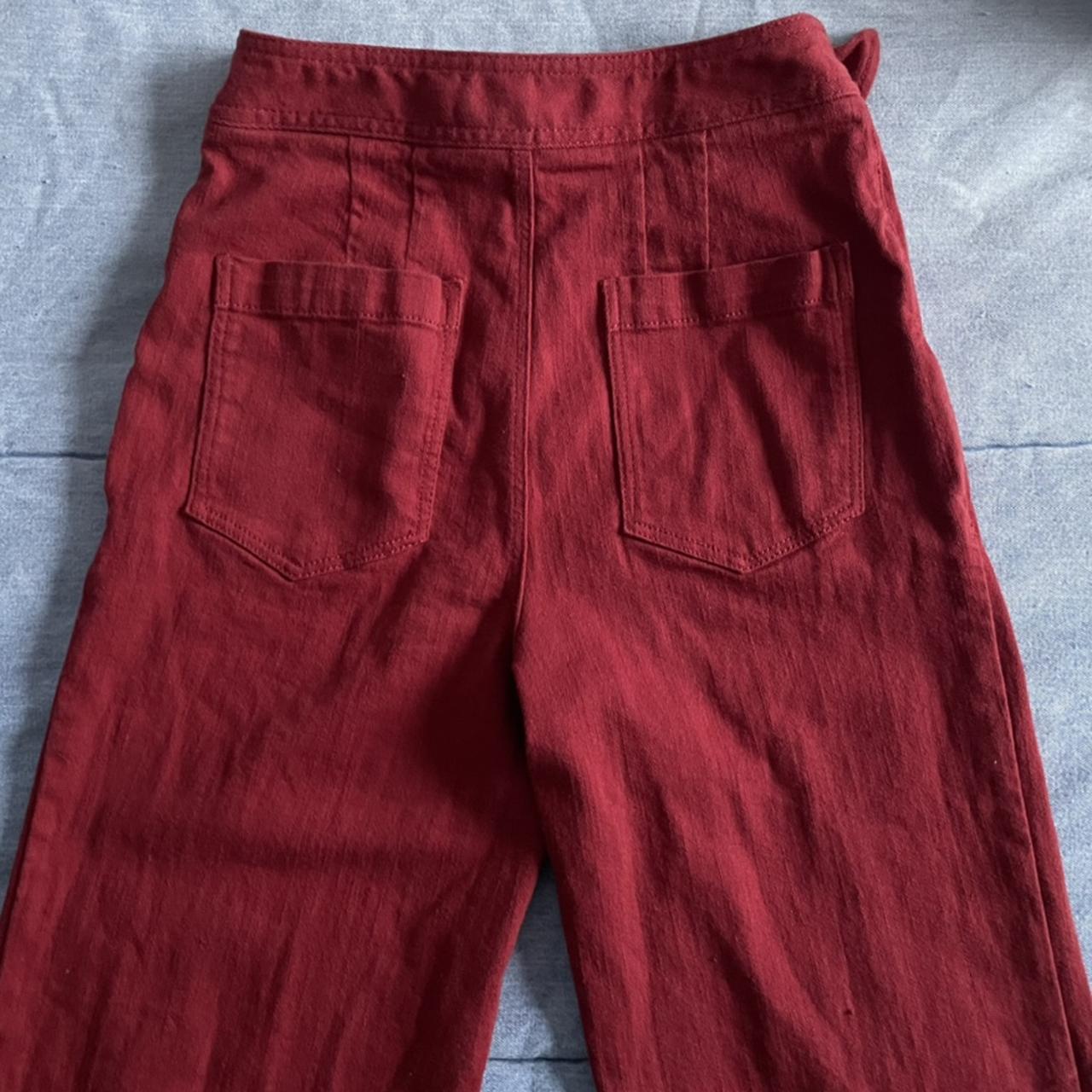 Anthropologie Cassidy Belted Flare Pants Basically... - Depop