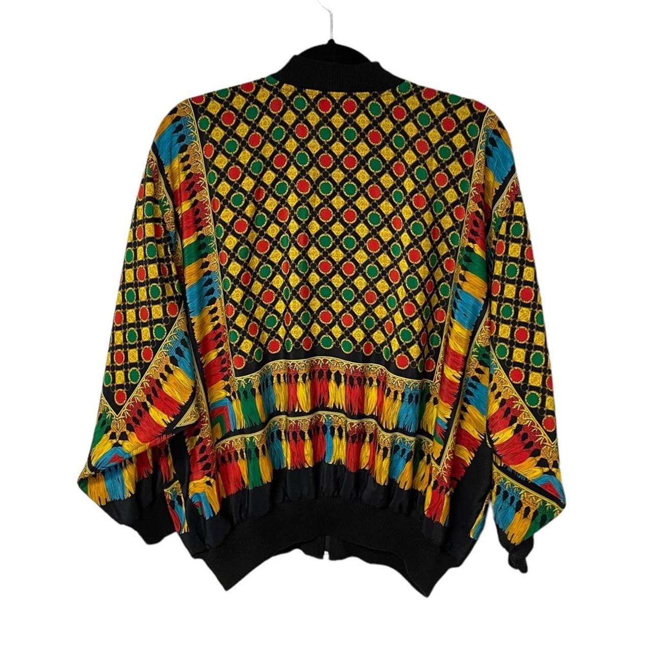 Peter Popovich Gold Yellow Blue Patterned... - Depop