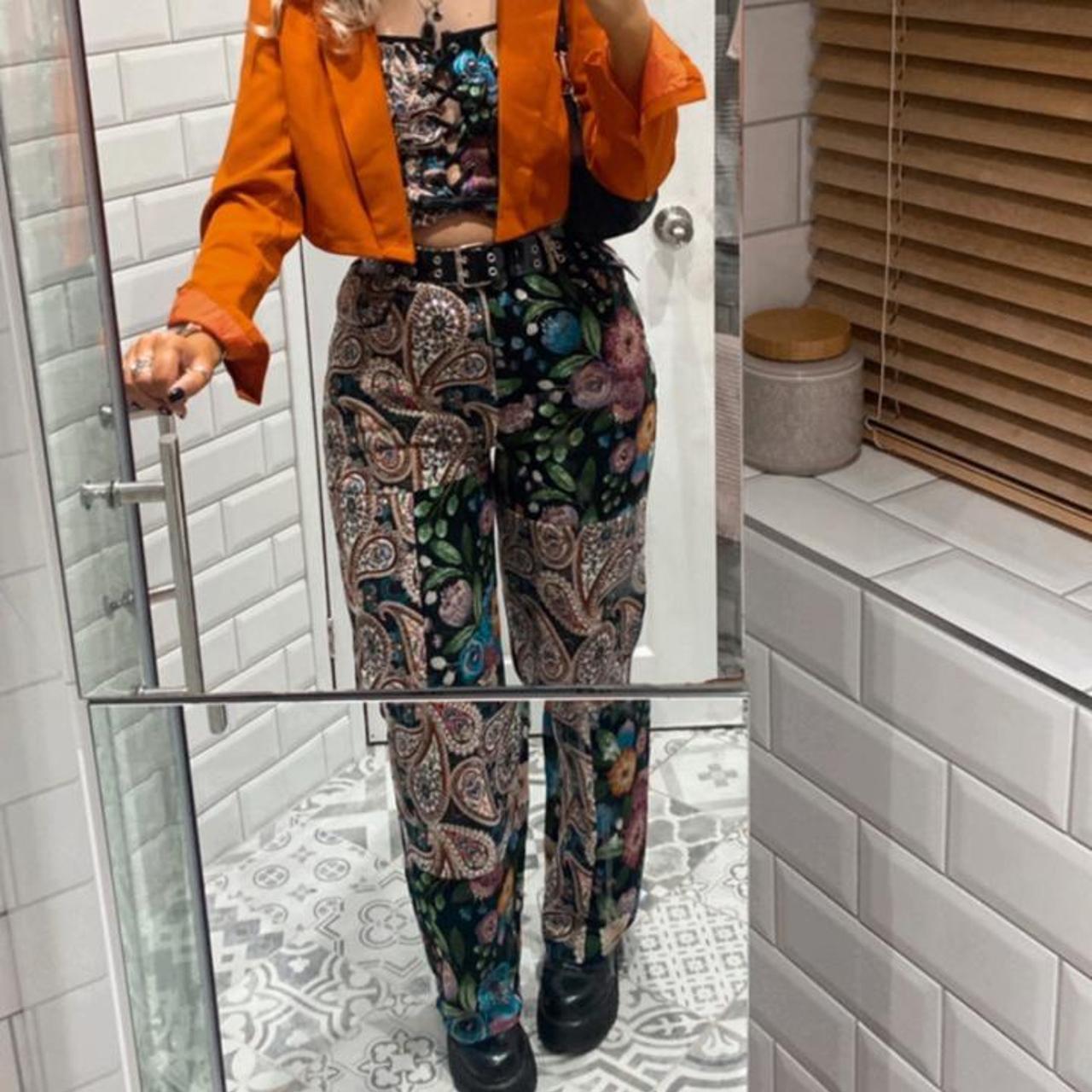 Paisley print missguided co ord two piece Only worn... - Depop