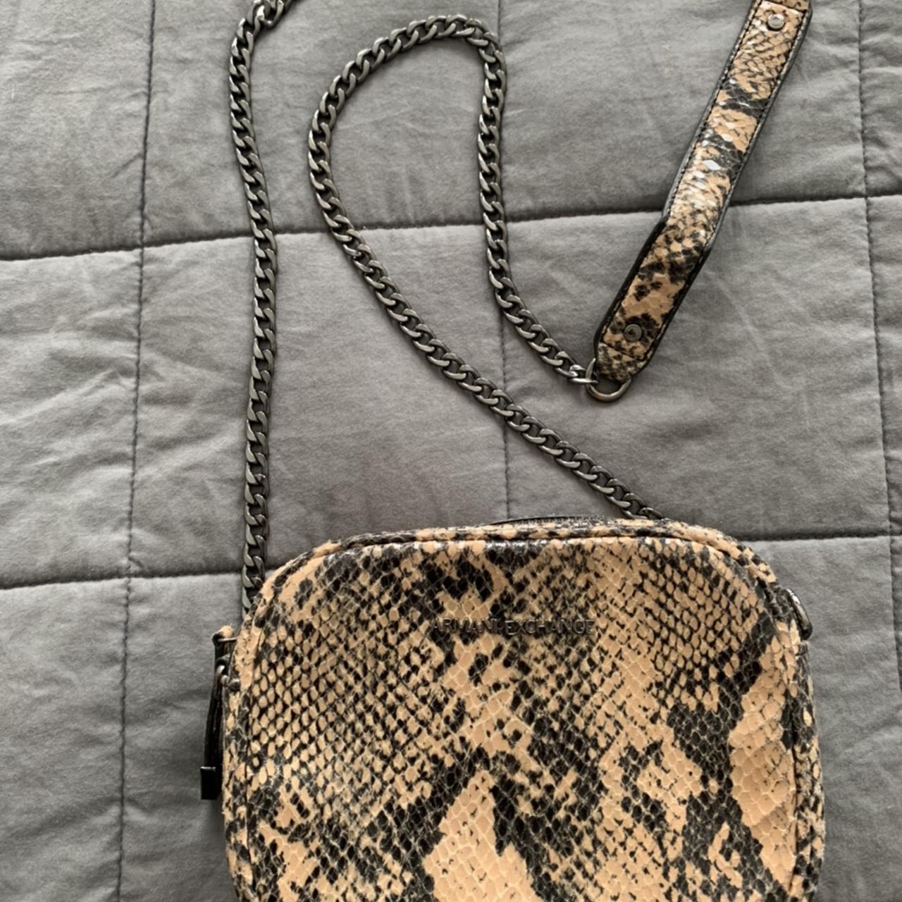 Tan snakeskin crossbody bag. Very cute and has more... - Depop
