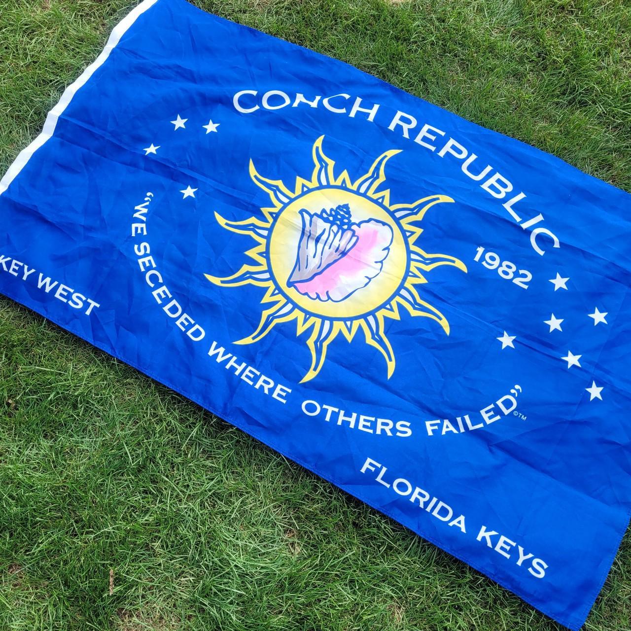 Conch Republic Flag Full Size Flag Excellent used... - Depop