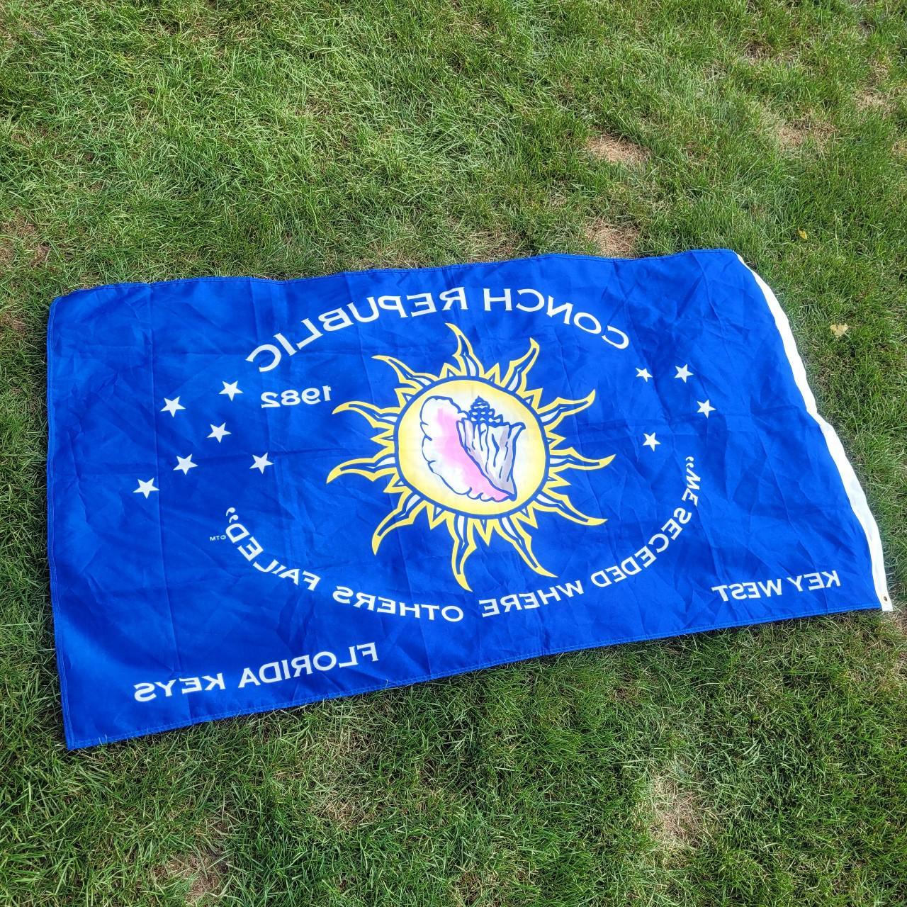 Conch Republic Flag Full Size Flag Excellent used... - Depop
