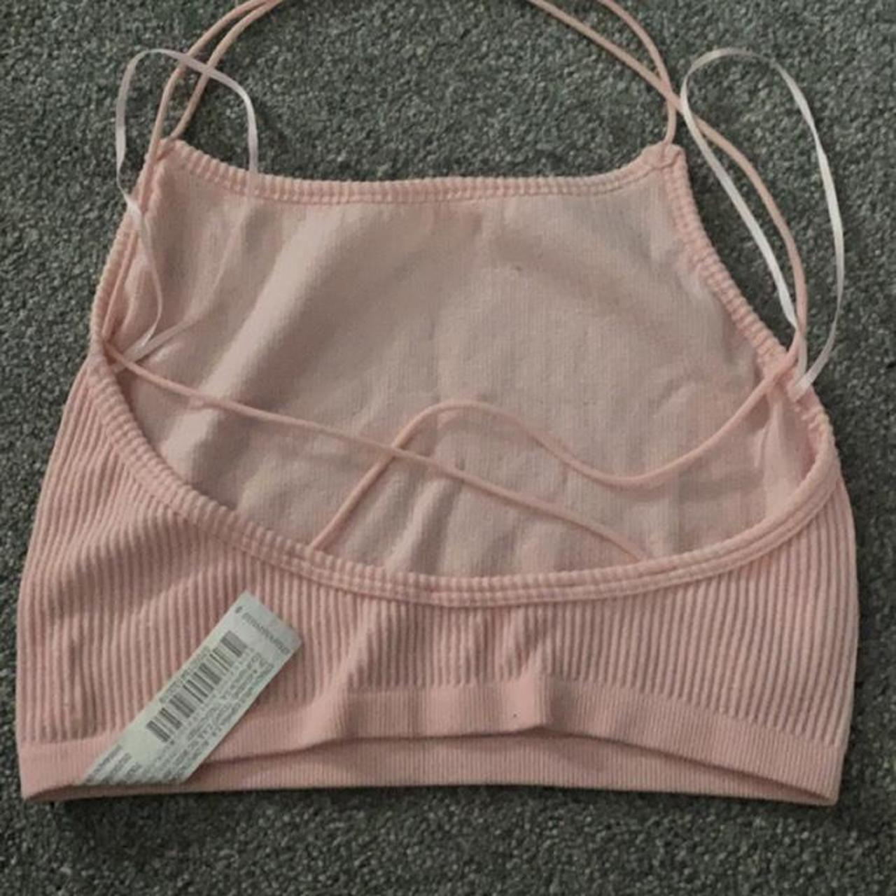 Stradivarius Open Back Crop Top Crosses Over At The Depop