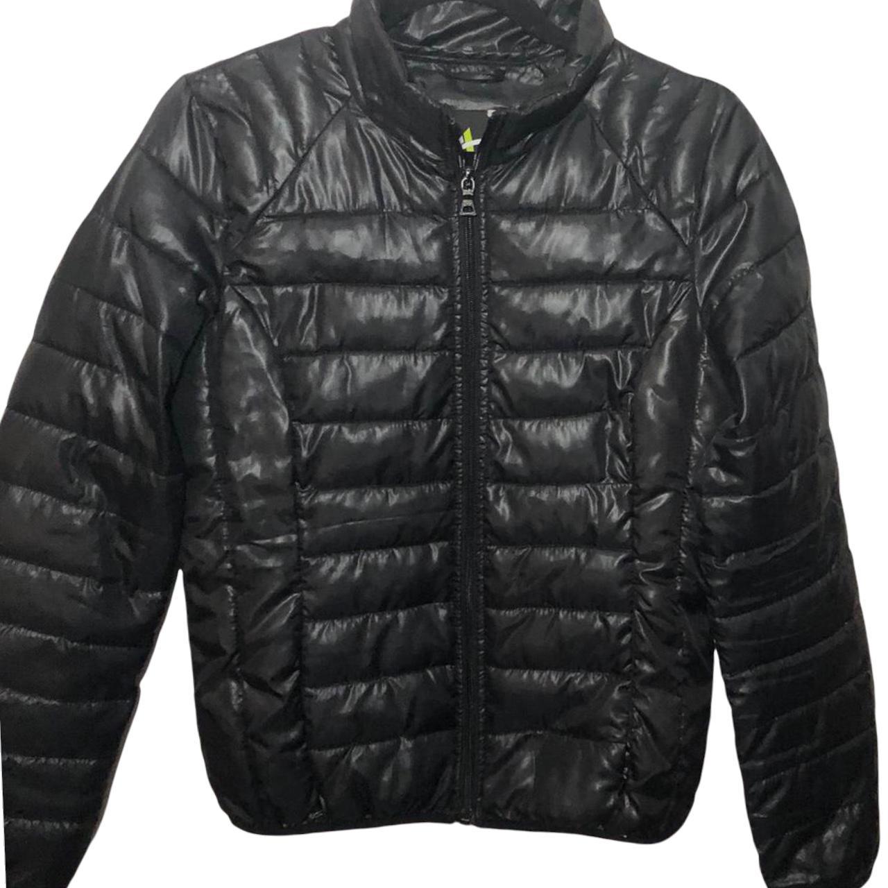 THIN INSULATED BACK PUFFER COAT WINTER JACKET... - Depop