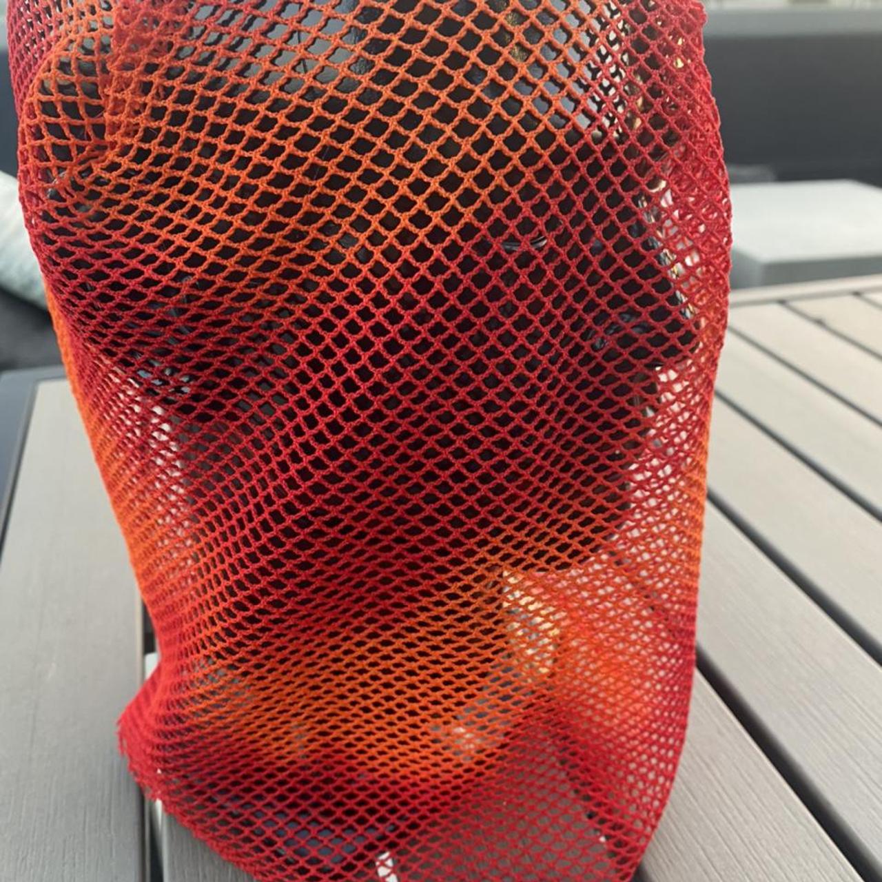 Red Mesh Execution Mask🤞🏾 Custom made by me! #mask... - Depop