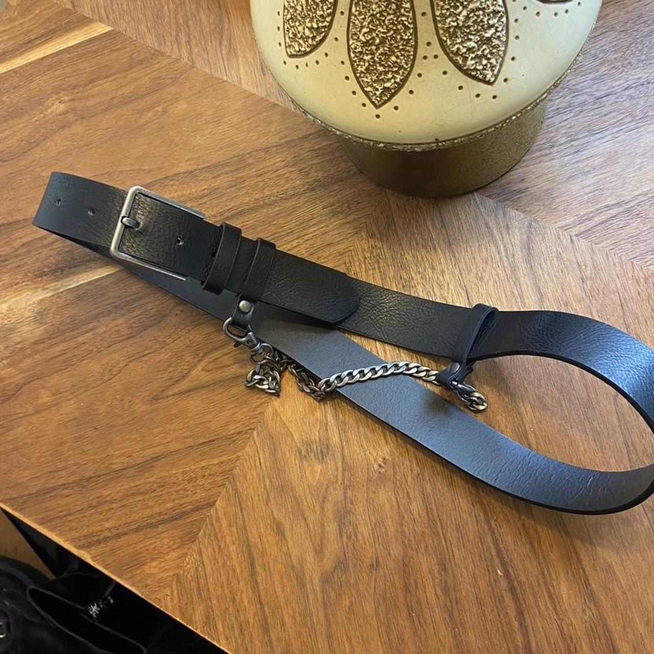 GRUNGE EMO BELT WITH CHAIN 43 INCHES LONG #emo... - Depop