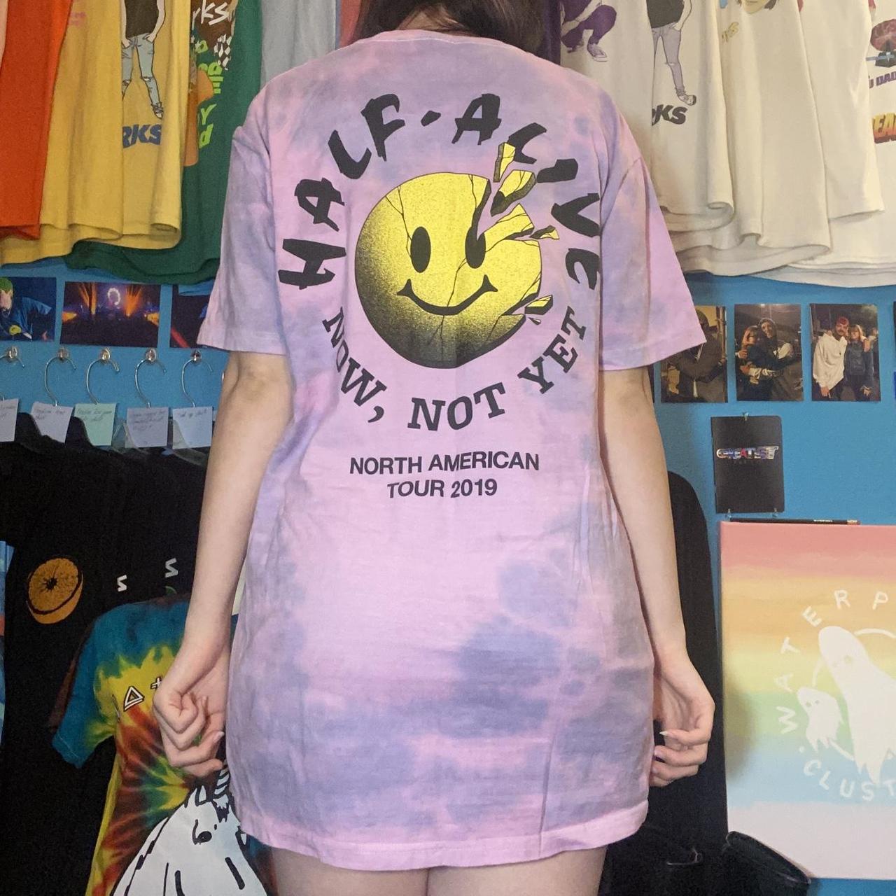 rare half alive band tie dye shirt from the now, not... - Depop