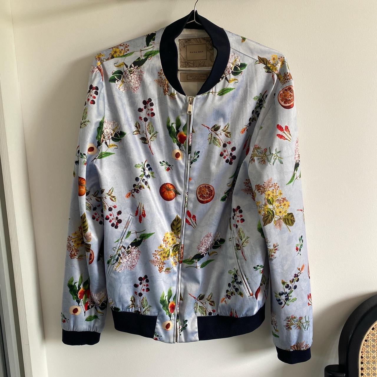 ZARA MAN MEDIUM LOGHT WEIGHT FRUITY JACKET... - Depop