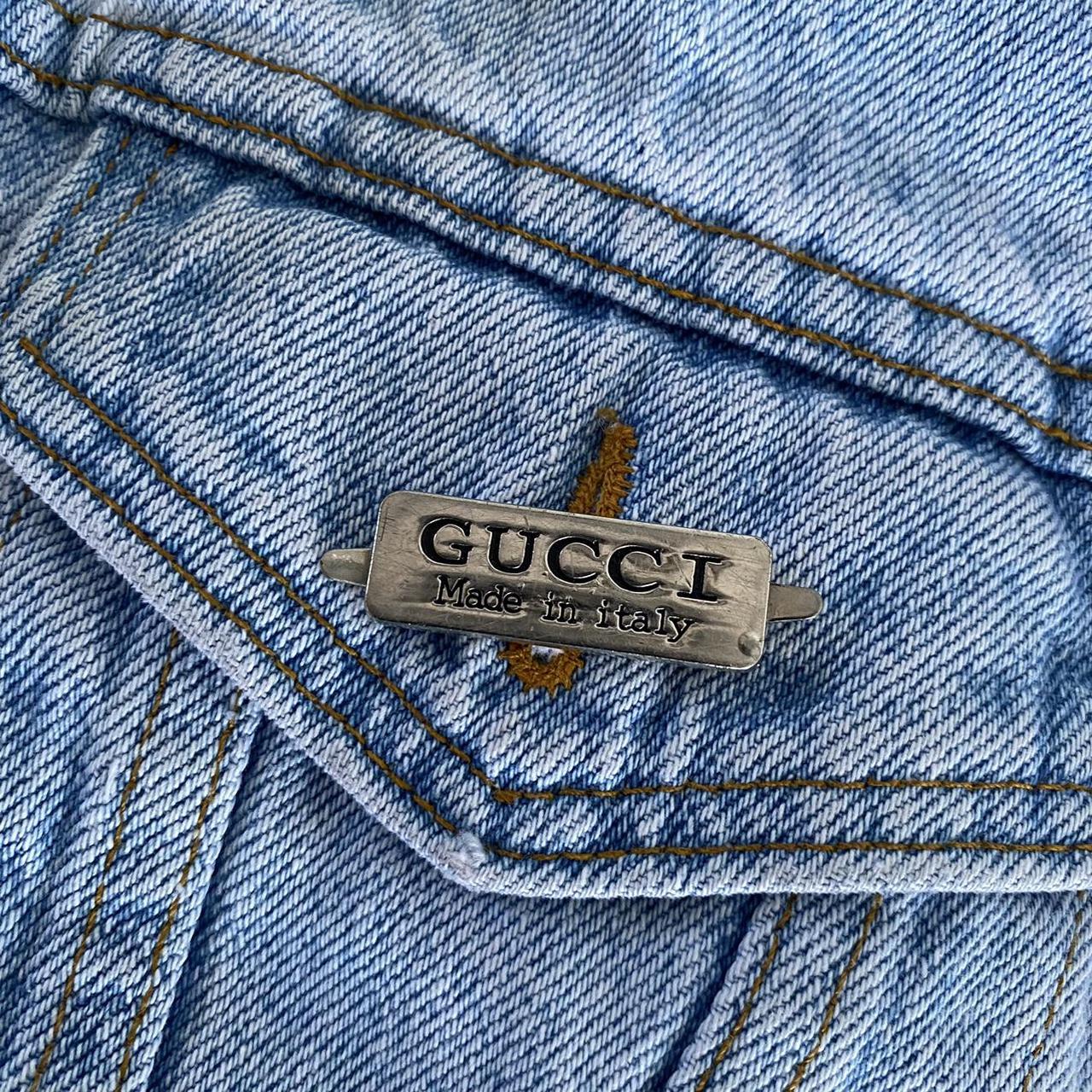 Gucci logo pin DIY Taken out of a damage old bag... - Depop