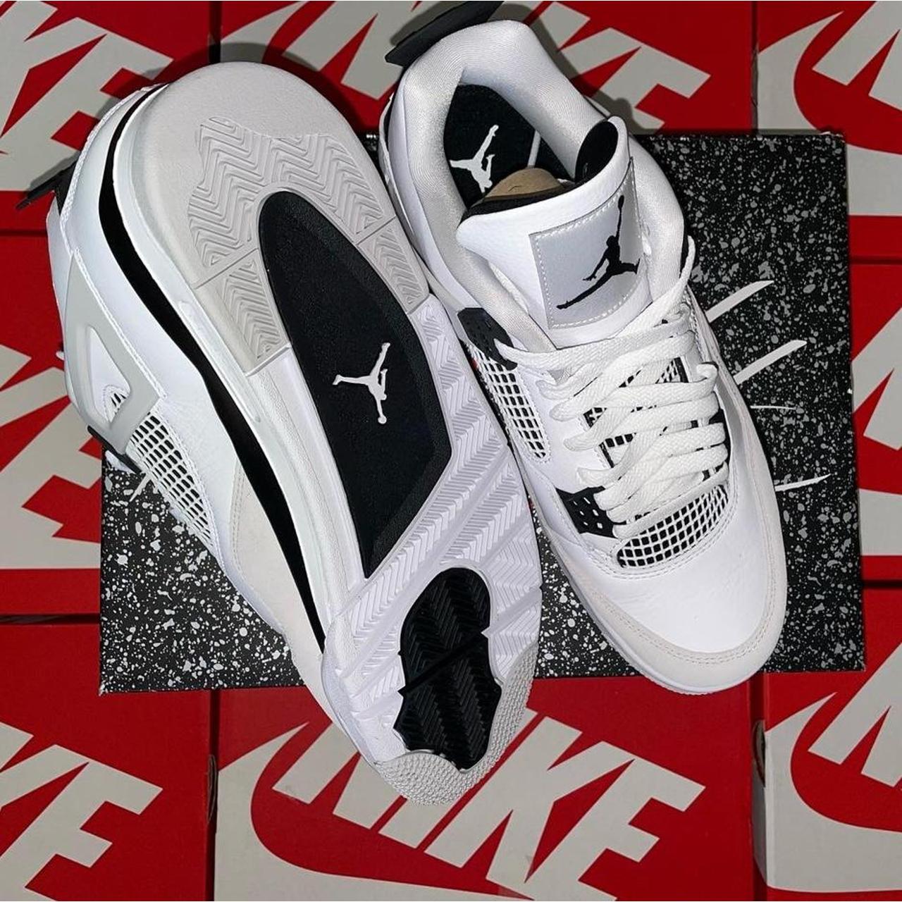 Jordan 4 “Military Black” GS Multiple sizes... - Depop