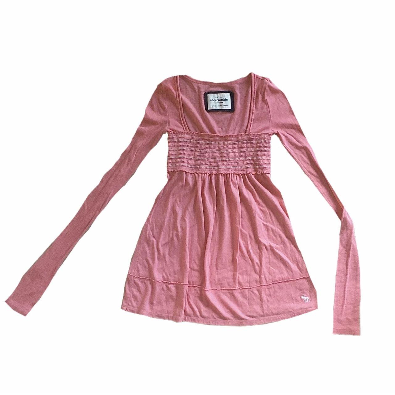 abercrombie&fitch vintage pink babydoll top