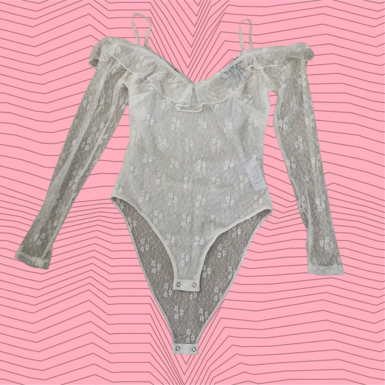 Womens White Bodysuit Depop